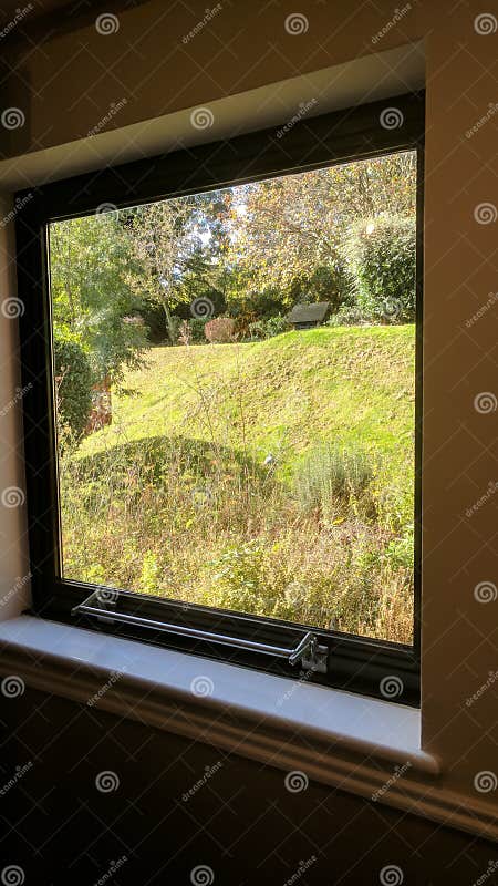 Outside View through Window Stock Photo - Image of window, nature ...