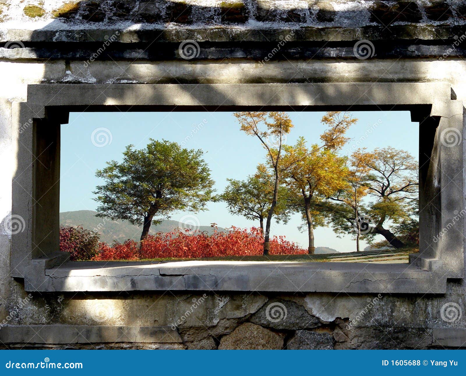 Outside window scenery stock photo. Image of autumn, building - 1605688