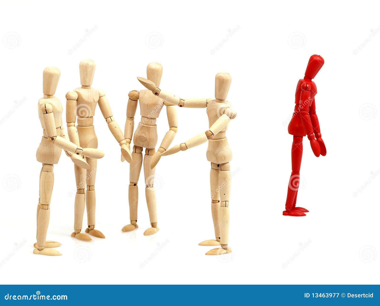 Outsider-1 stock image. Image of figures, mannequin, teamwork - 13463977