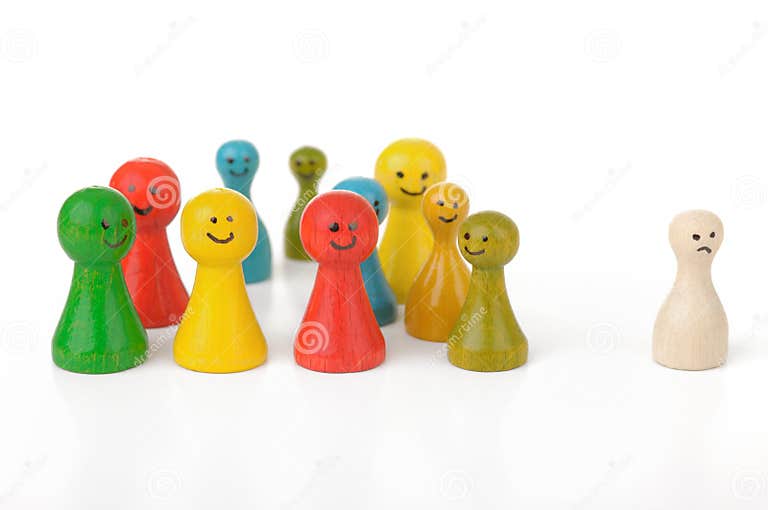 Outsider stock photo. Image of integration, cutouts, persons - 25327498