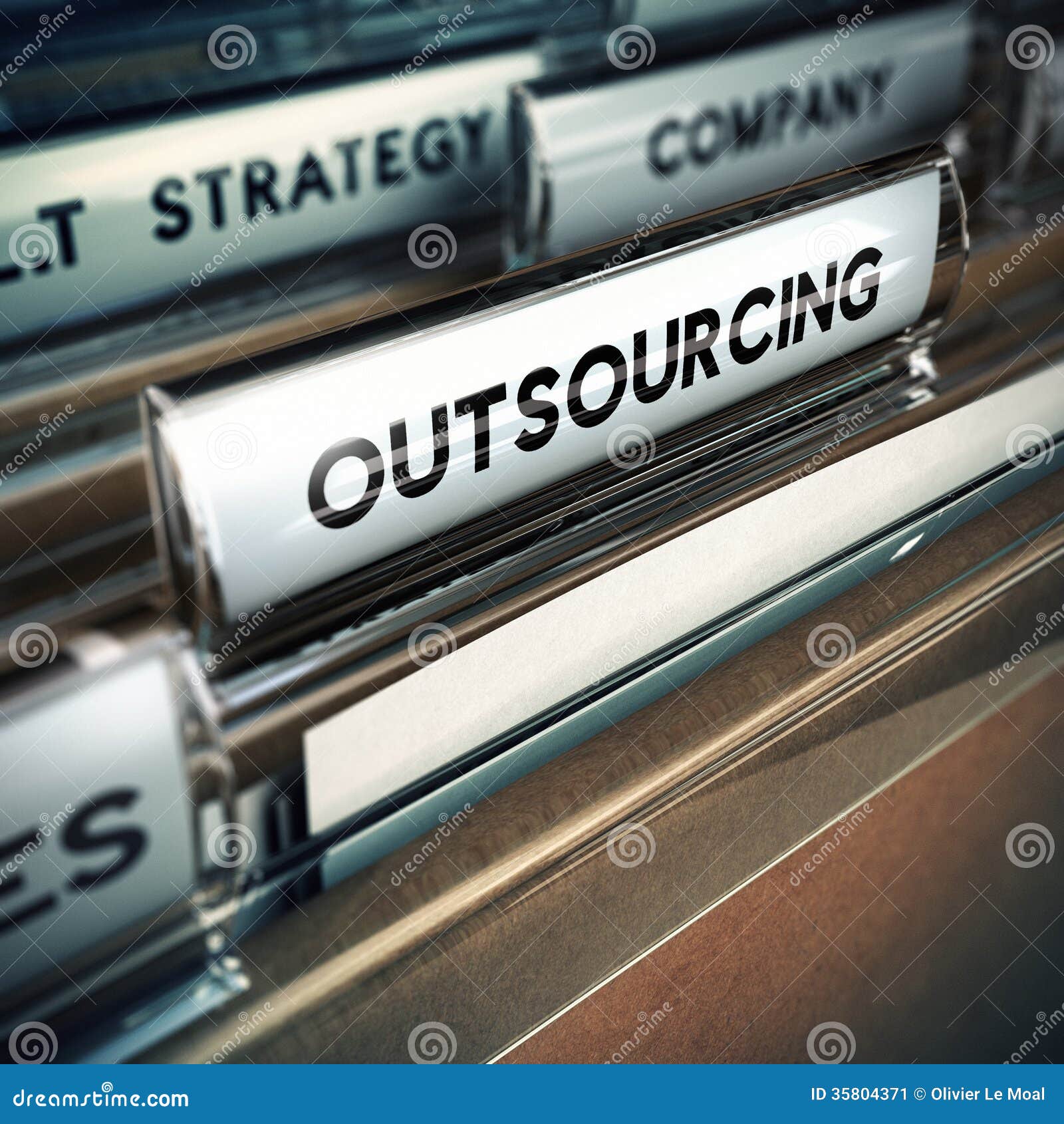 Outsoucing Strategy stock illustration. Illustration of outsourced ...