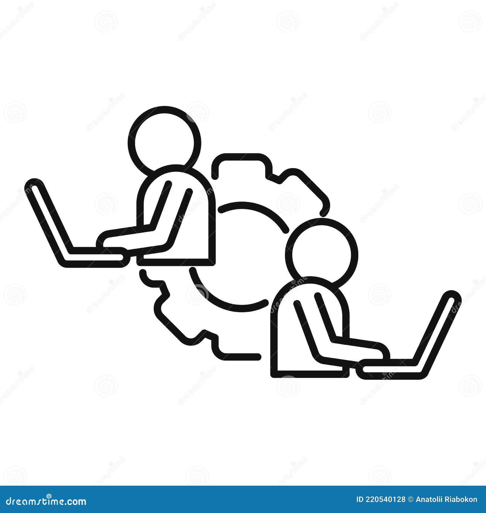 Outline Boys Vector Icon. Isolated Black Simple Line Element ...