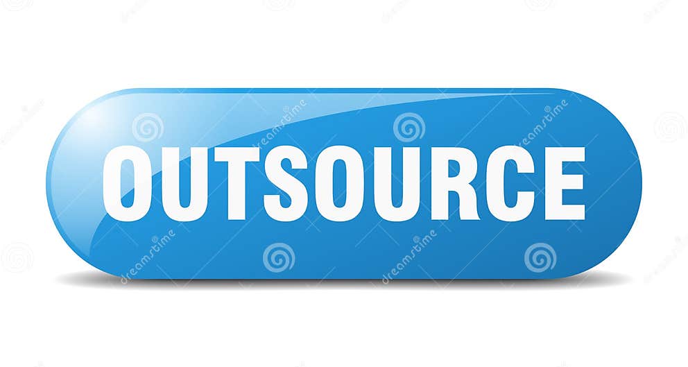 Outsource Button. Outsource Sign. Key. Push Button Stock Vector ...