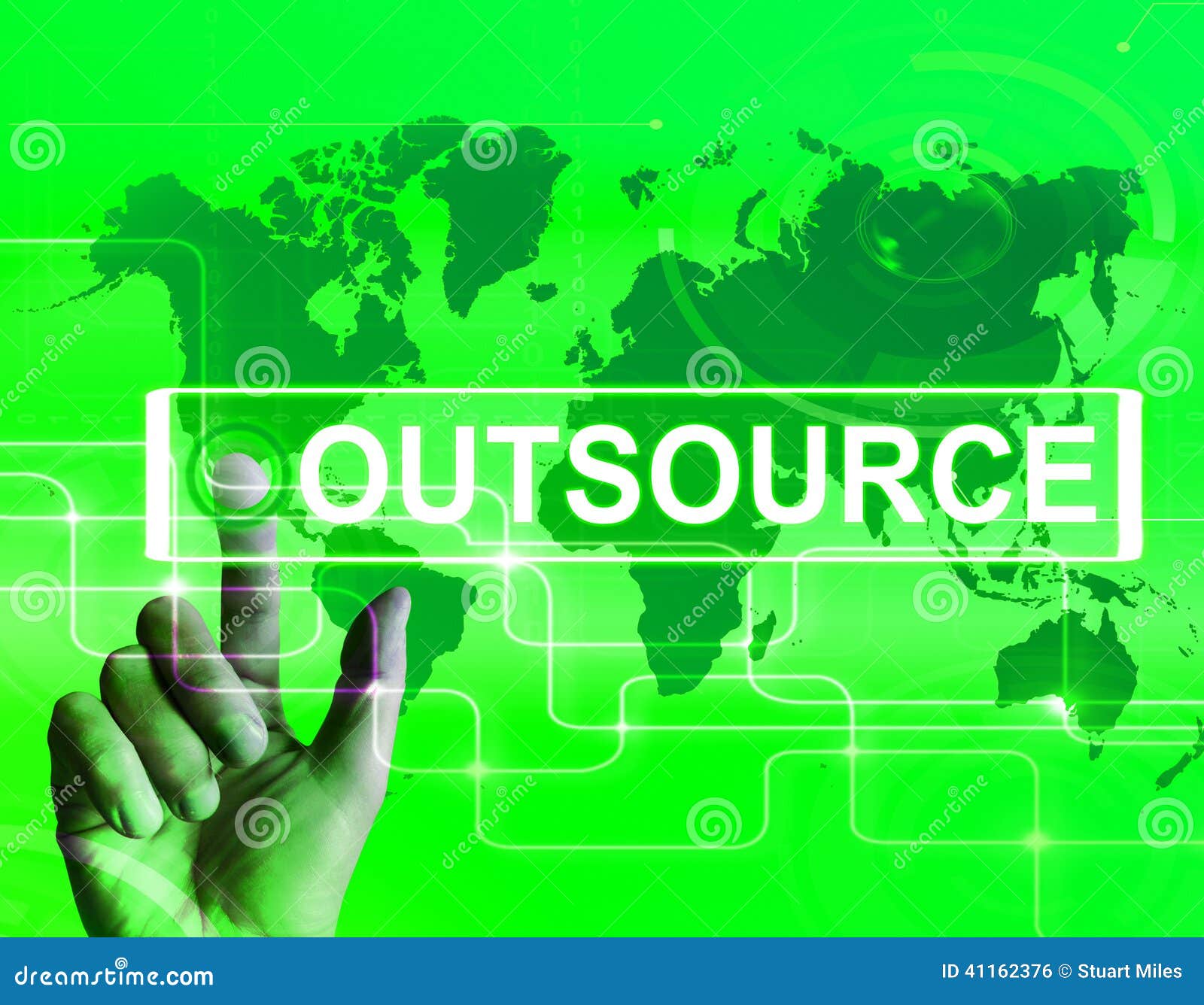 Outsource Map Displays International Subcontracting or Outsourcing ...