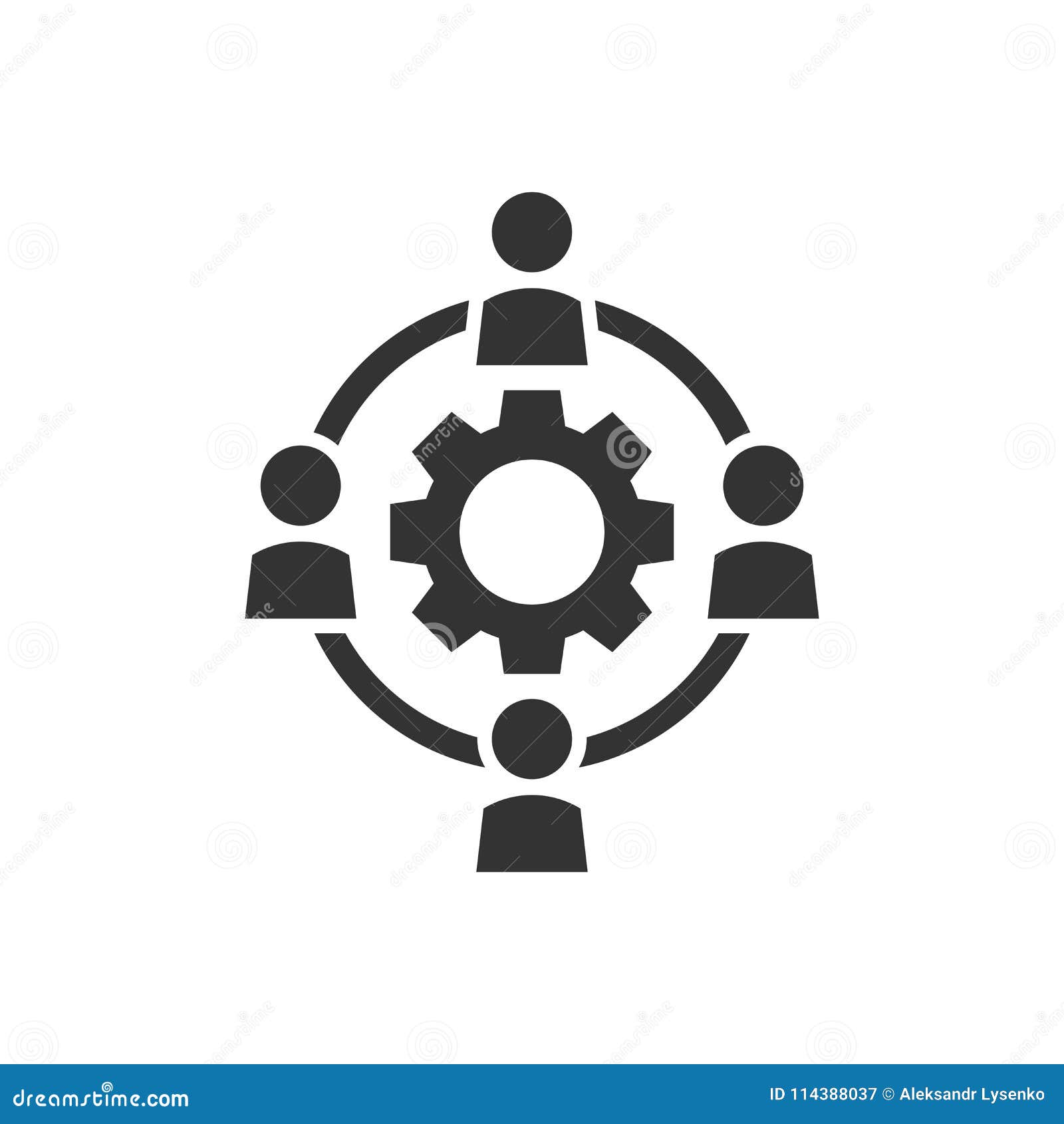 Outsourcing Business Collaboration Vector Icon in Flat Style. Pe Stock ... Outsourcing Business Collaboration Vector Icon in Flat Style. Pe Stock ...