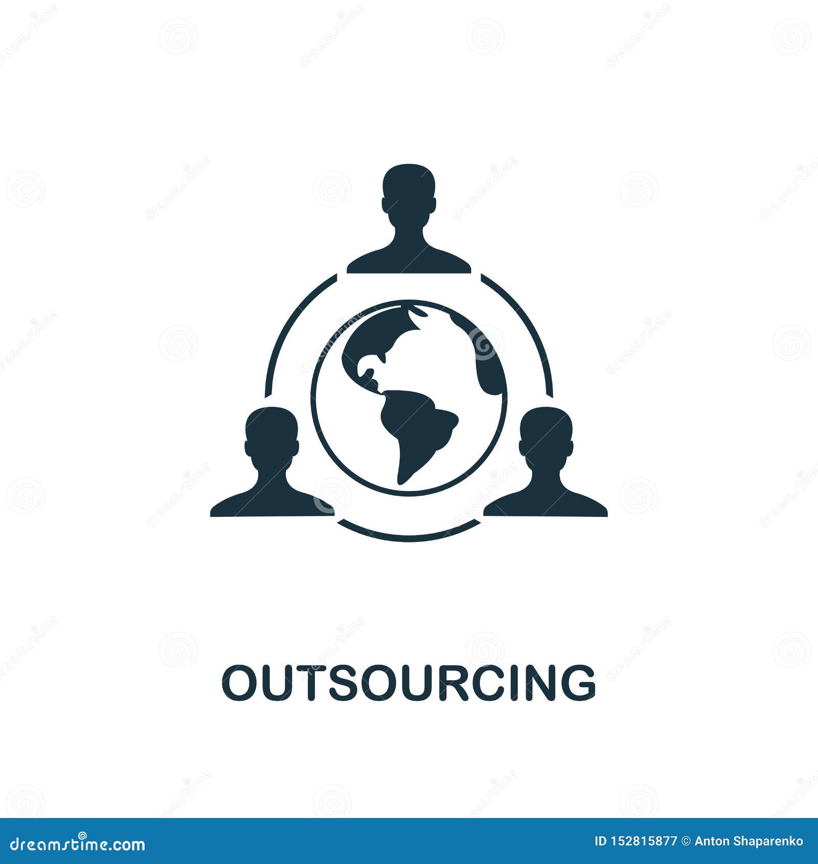 Outsourcing Icon. Creative Element Design from Business Strategy Icons ...