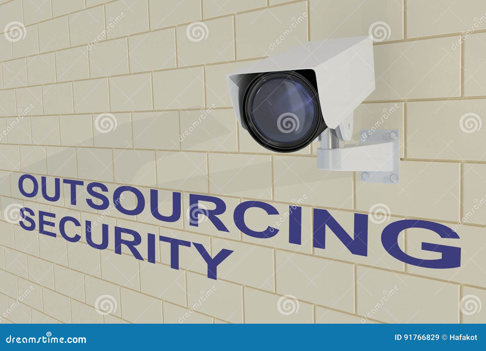 Outsourcing Security Concept Stock Illustration - Illustration of ...