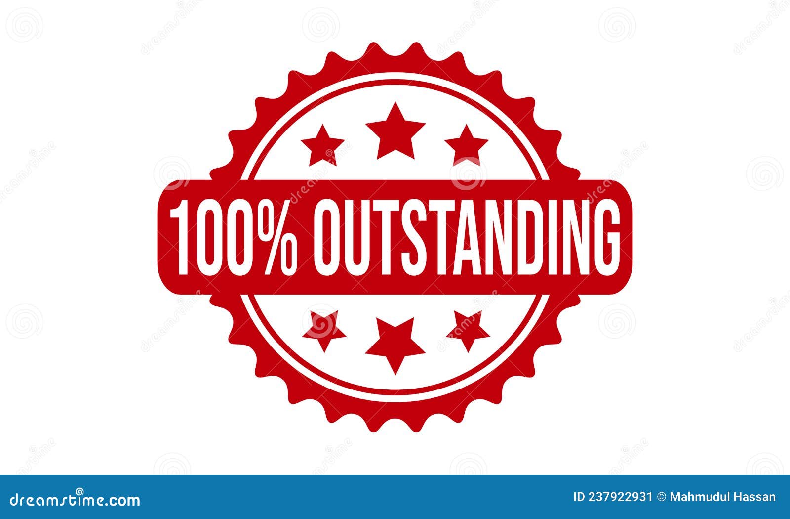 100 Outstanding Rubber Stamp. 100 Outstanding Grunge Stamp Seal Vector ...