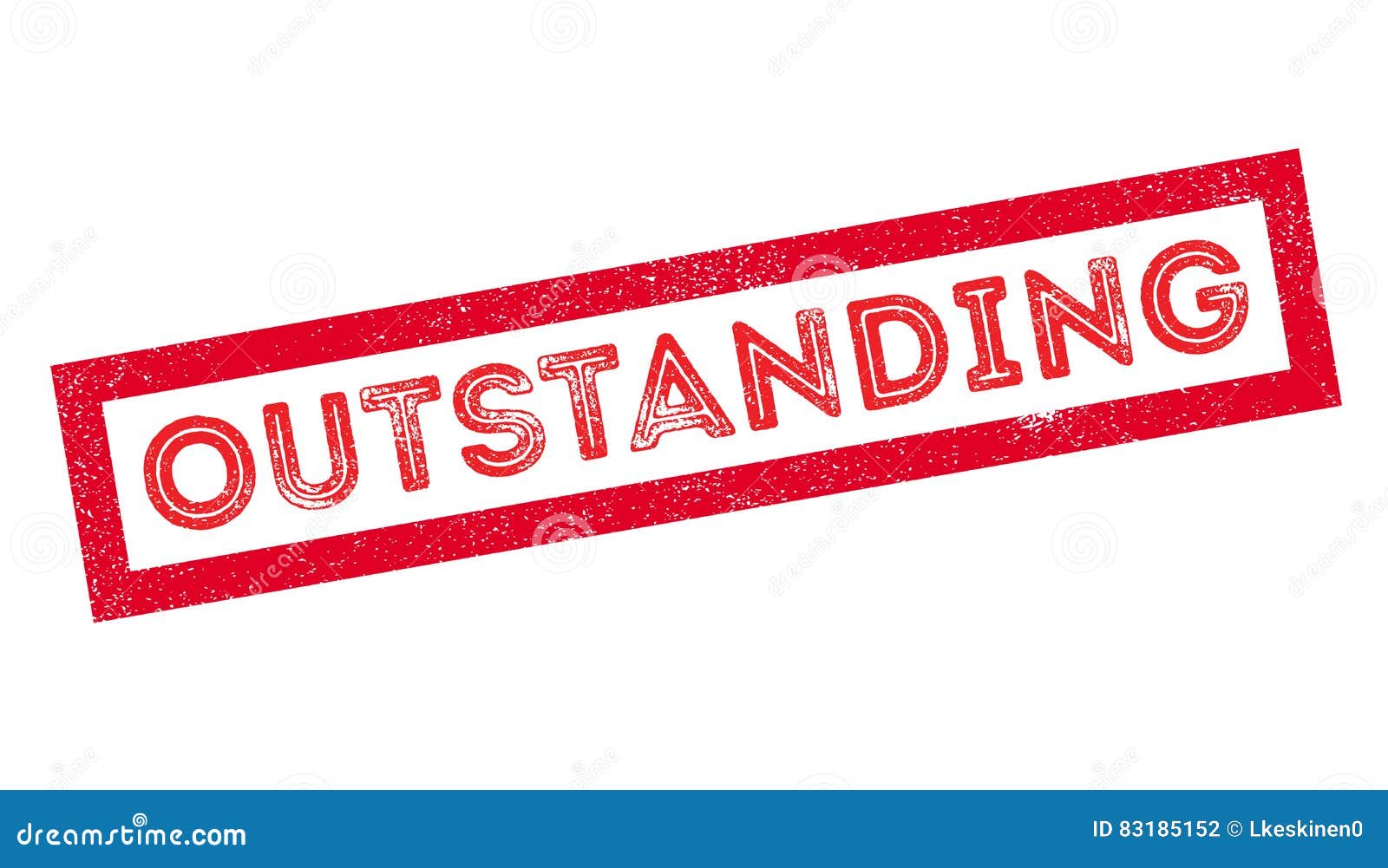 Outstanding rubber stamp stock illustration. Illustration of success ...