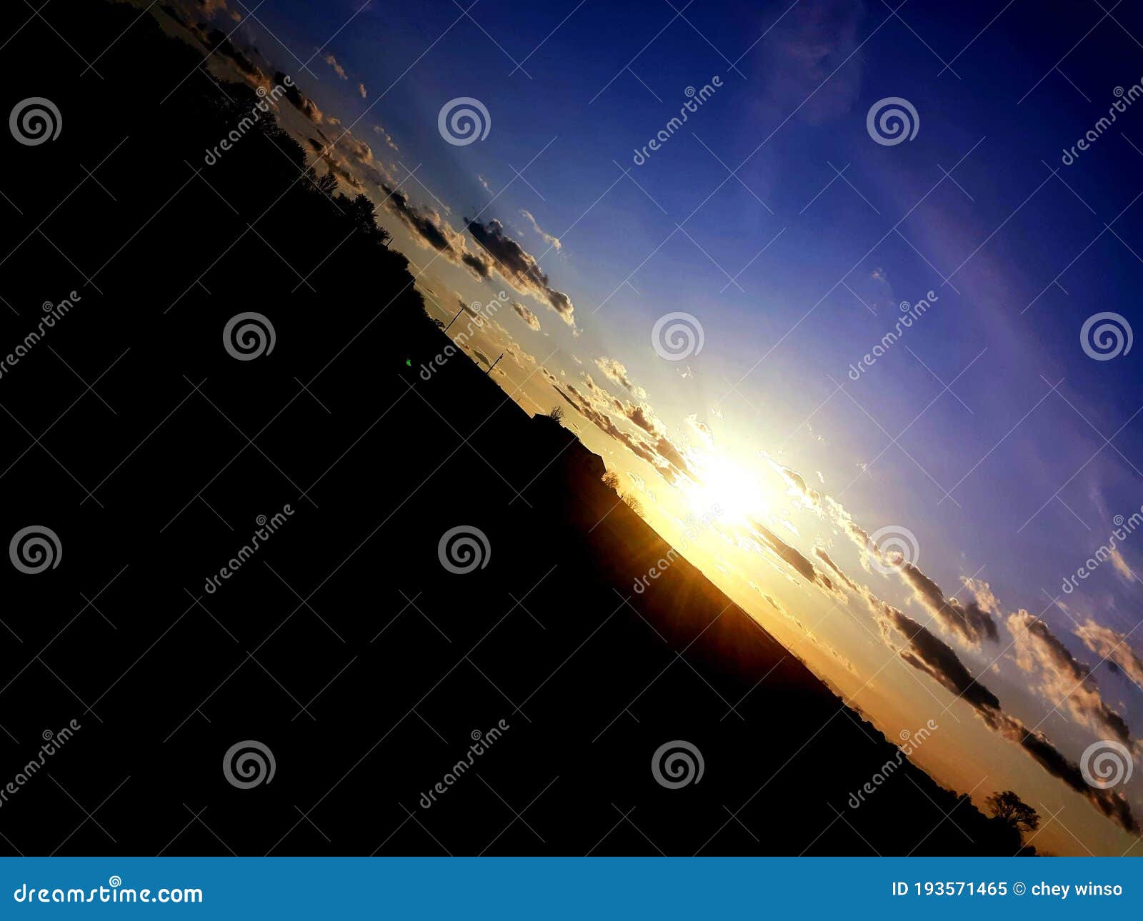 Outstanding Sunset Beautiful Timing Stock Image - Image of night ...