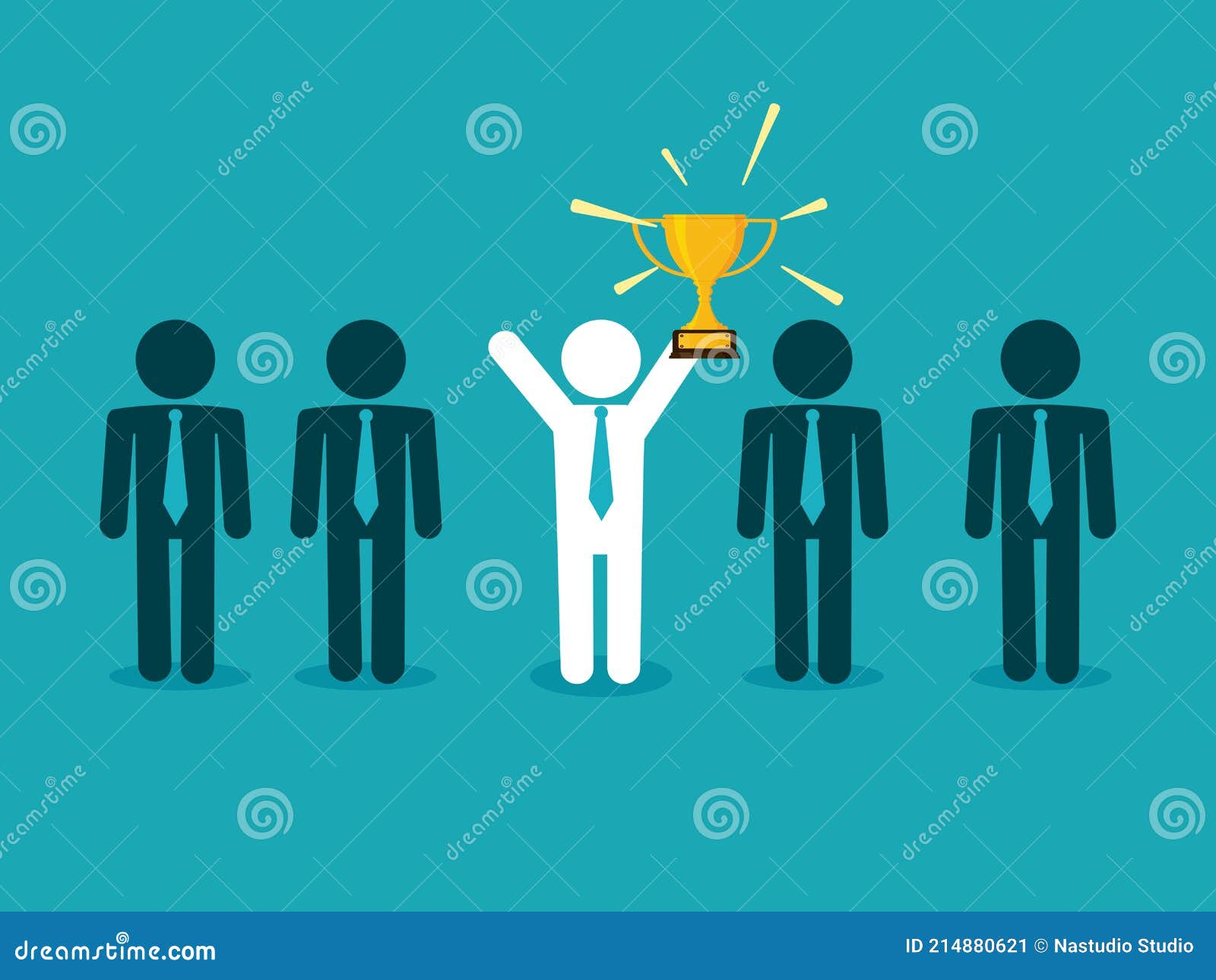 Outstanding Than Anyone and a Different Creativity To Win Stock Vector ...