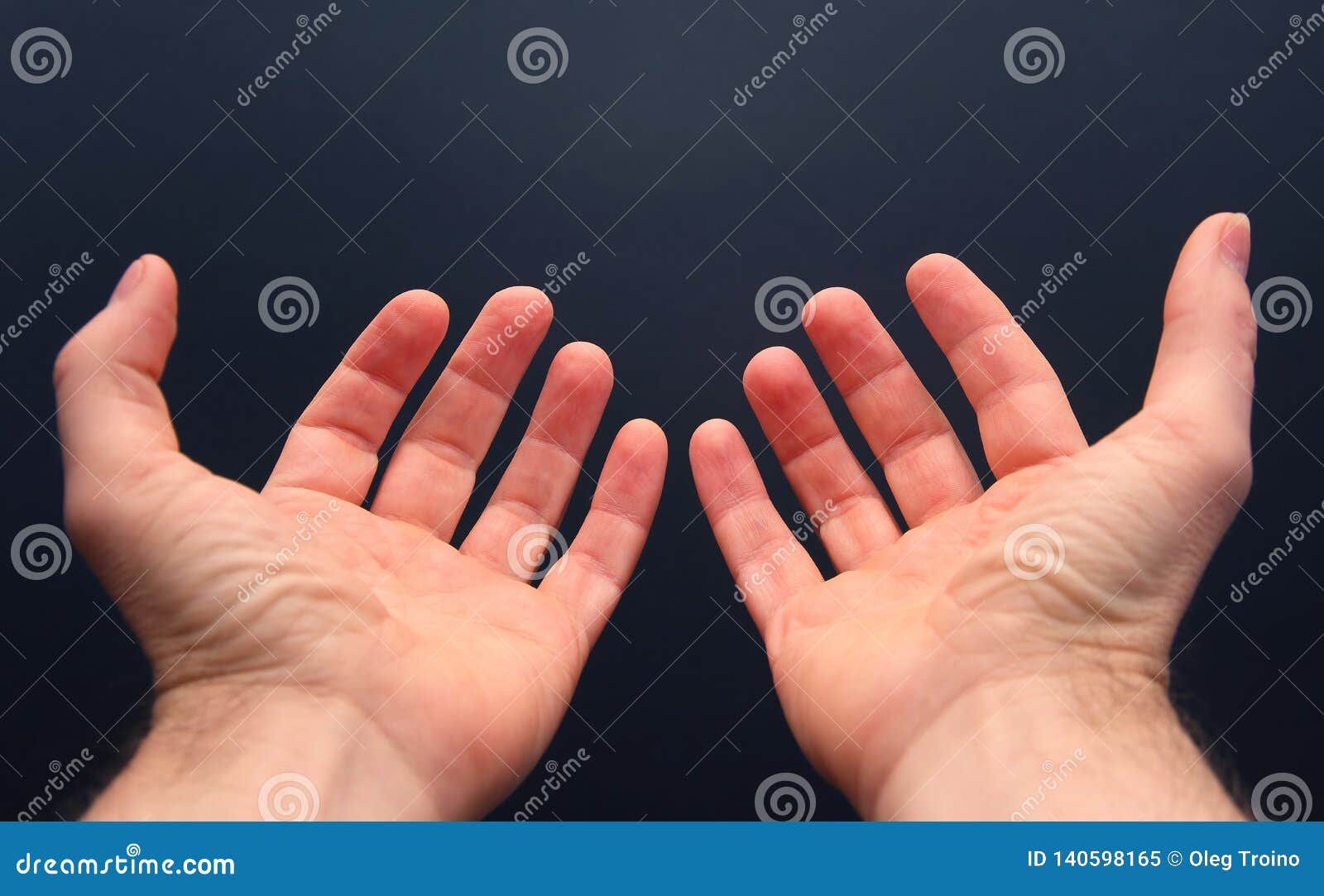 Outstretched Arms with Open Palms Stock Image - Image of outstretched ...
