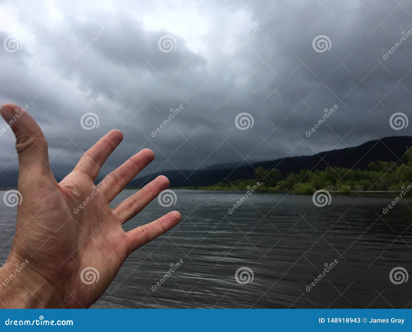 Outstretched hand stock image. Image of lake, hand, outstretched ...
