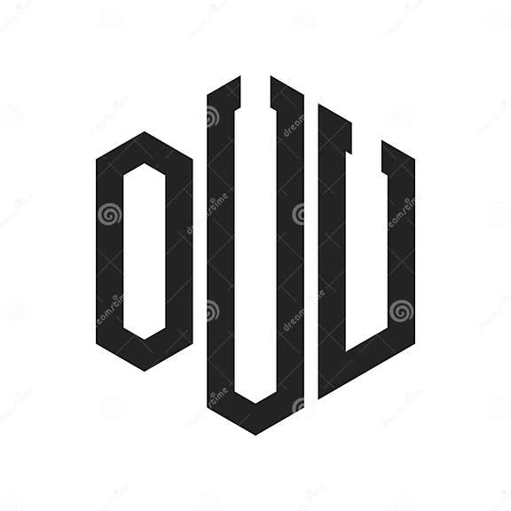 OUU Logo Design. Initial Letter OUU Monogram Logo Using Hexagon Shape ...