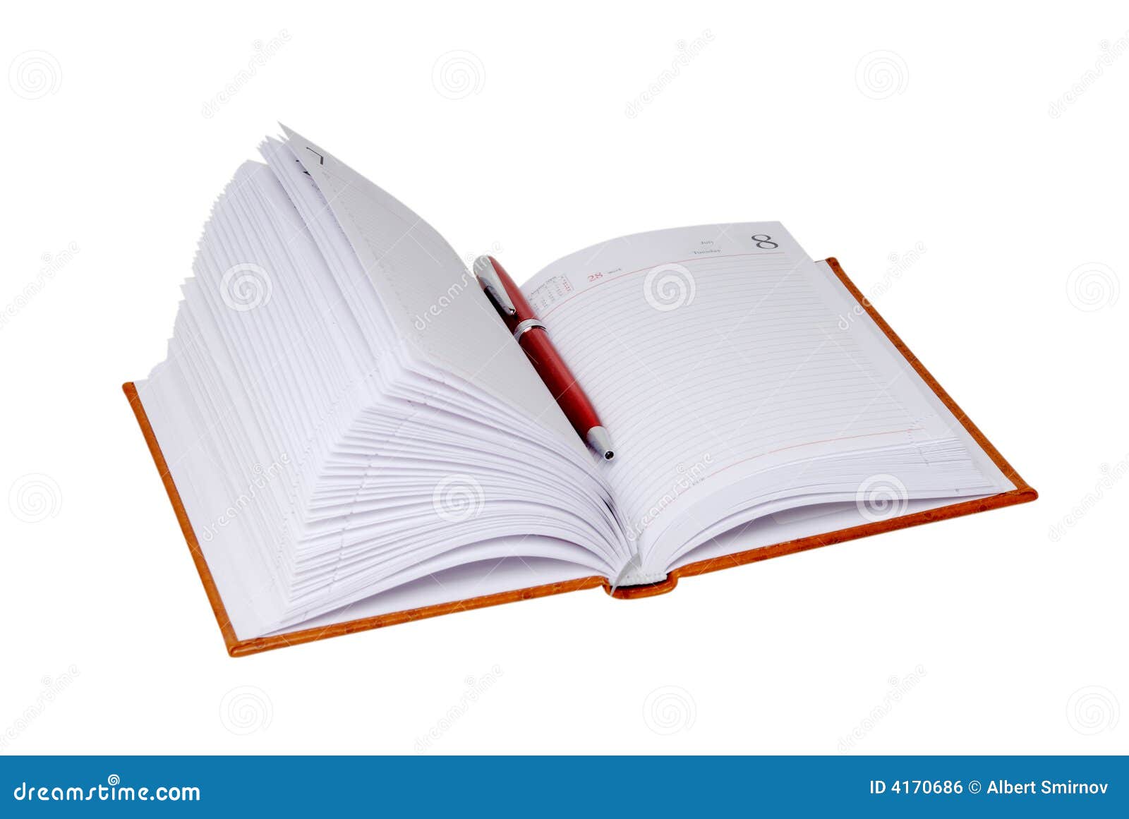 Ouvrez Le Cahier Image libre de droits - Image: 4170686