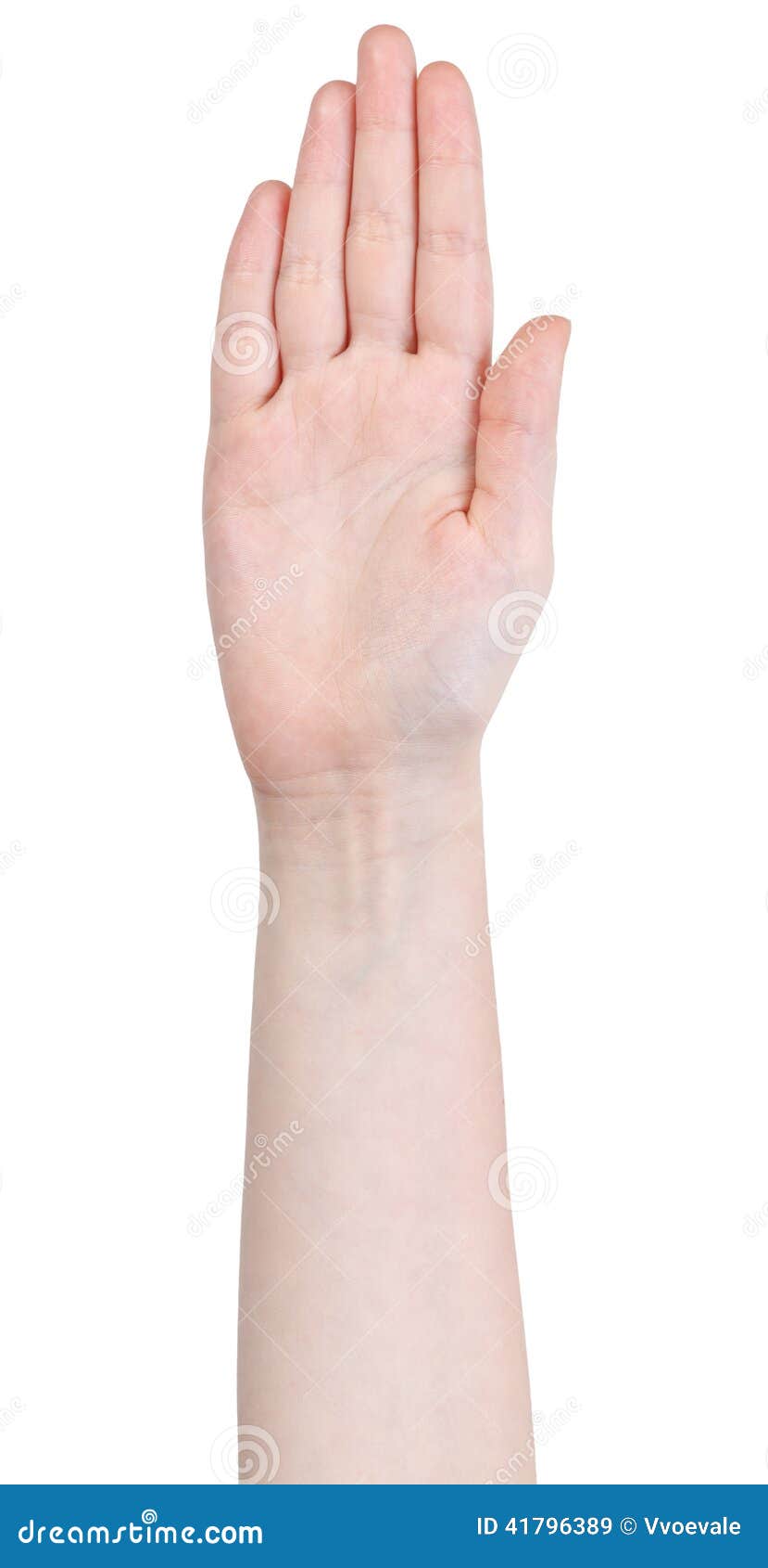 Ouvrez Le Geste De Main De Cinq Doigts Ensemble Image stock - Image du ...