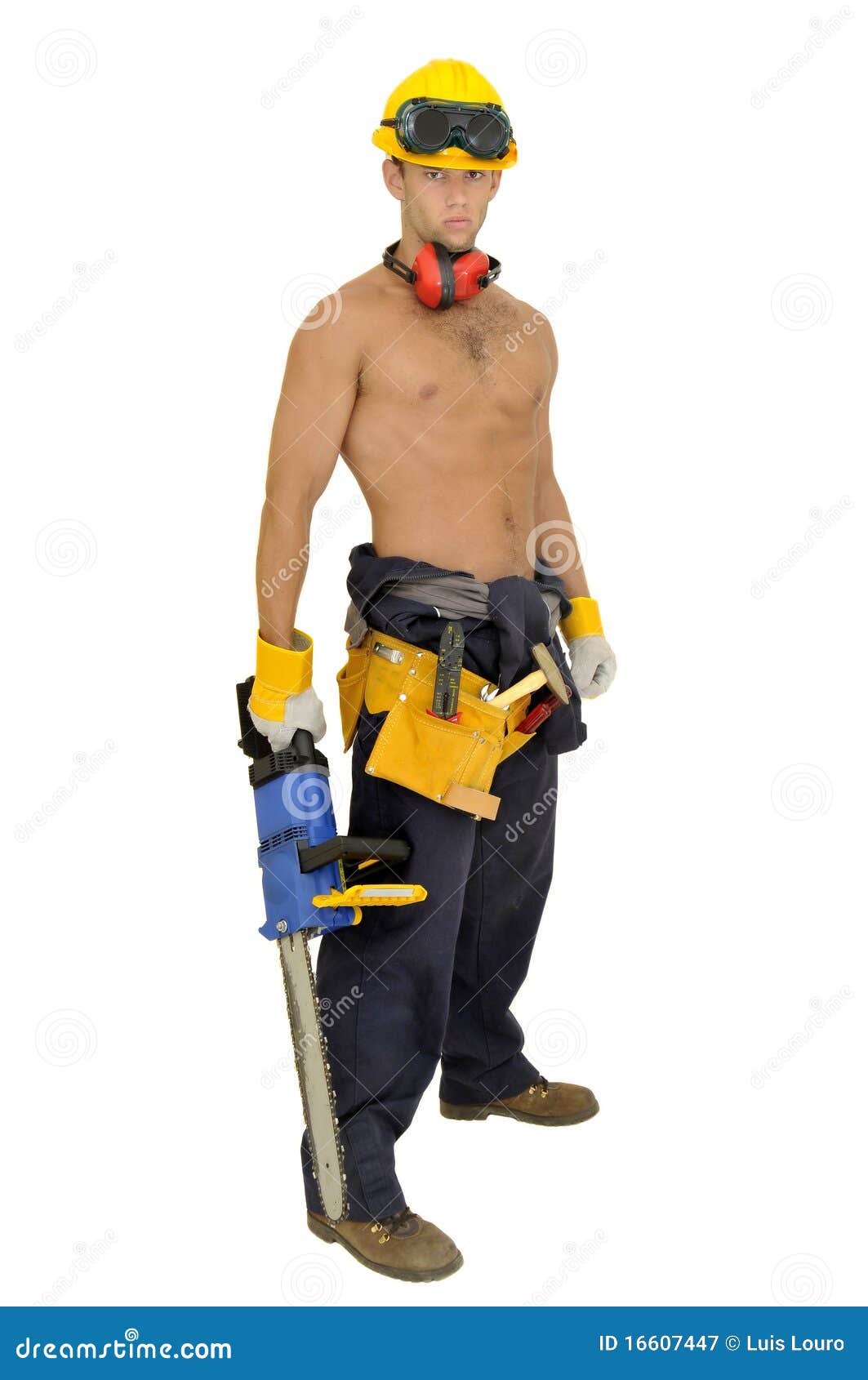 Ouvrier image stock. Image du casque, construction, personne - 16607447