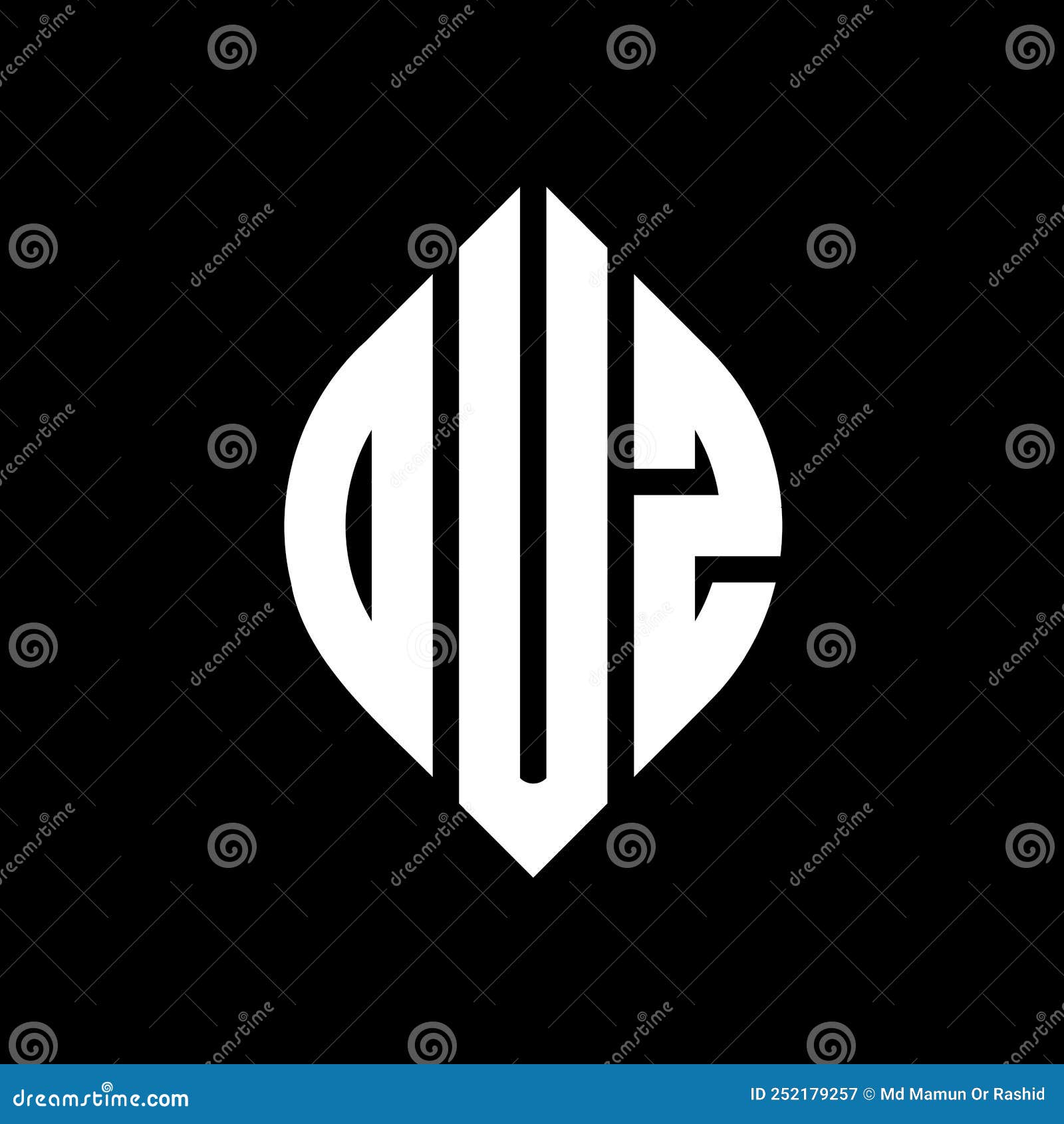 OUZ Circle Letter Logo Design with Circle and Ellipse Shape. OUZ ...