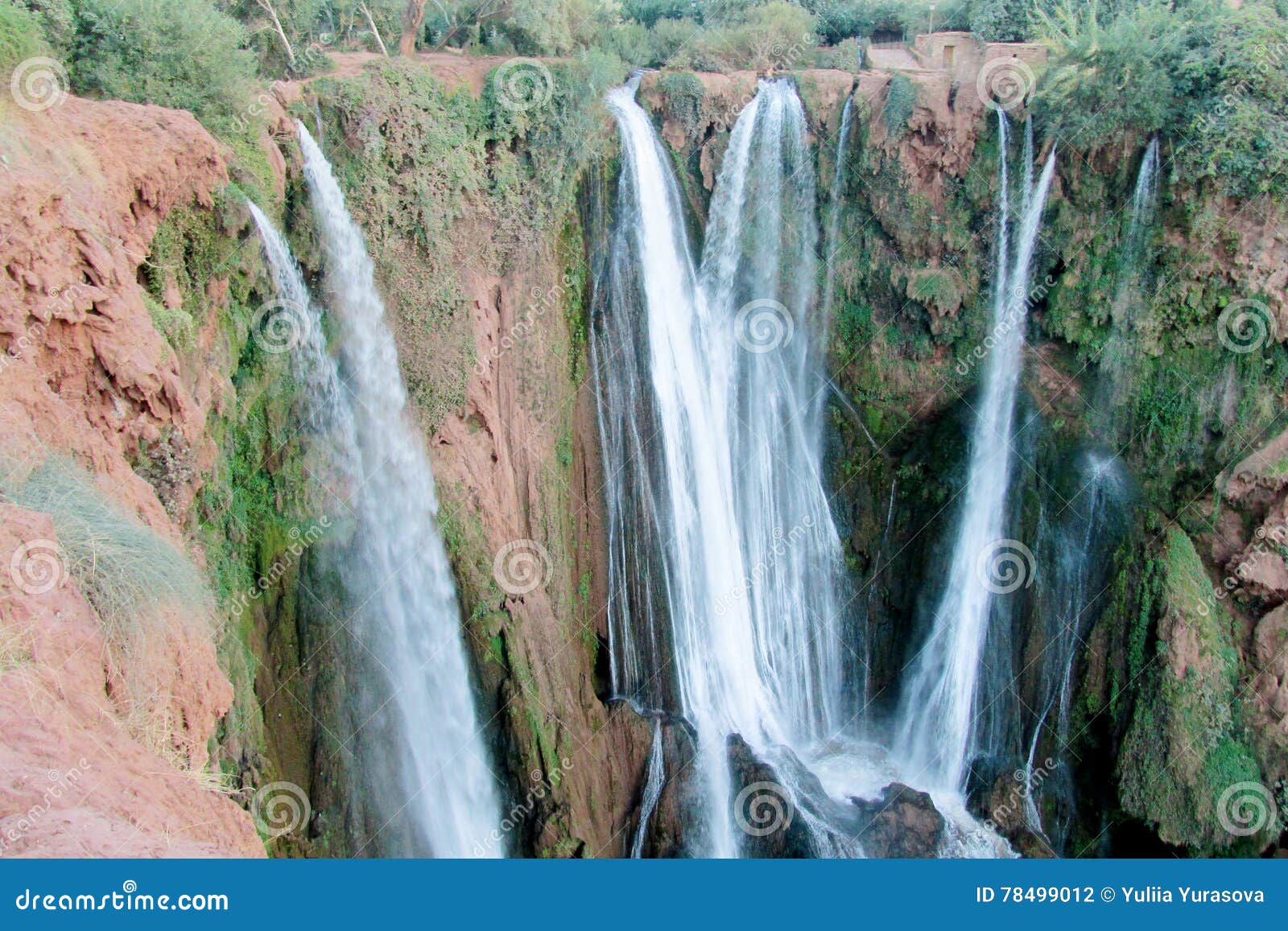 Ouzoud Falls in Morocco stock photo. Image of destination - 78499012
