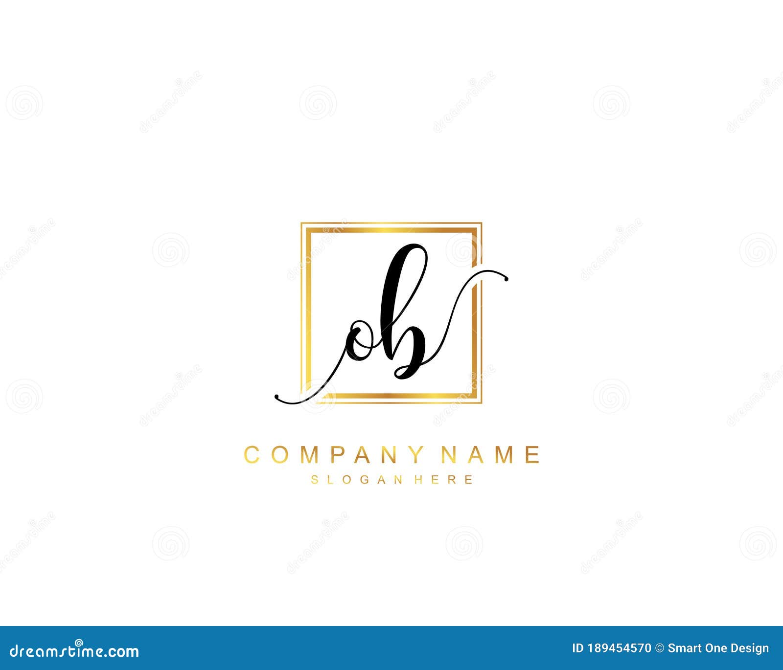 OB Signature Logo Template Vector Stock Vector - Illustration of ...