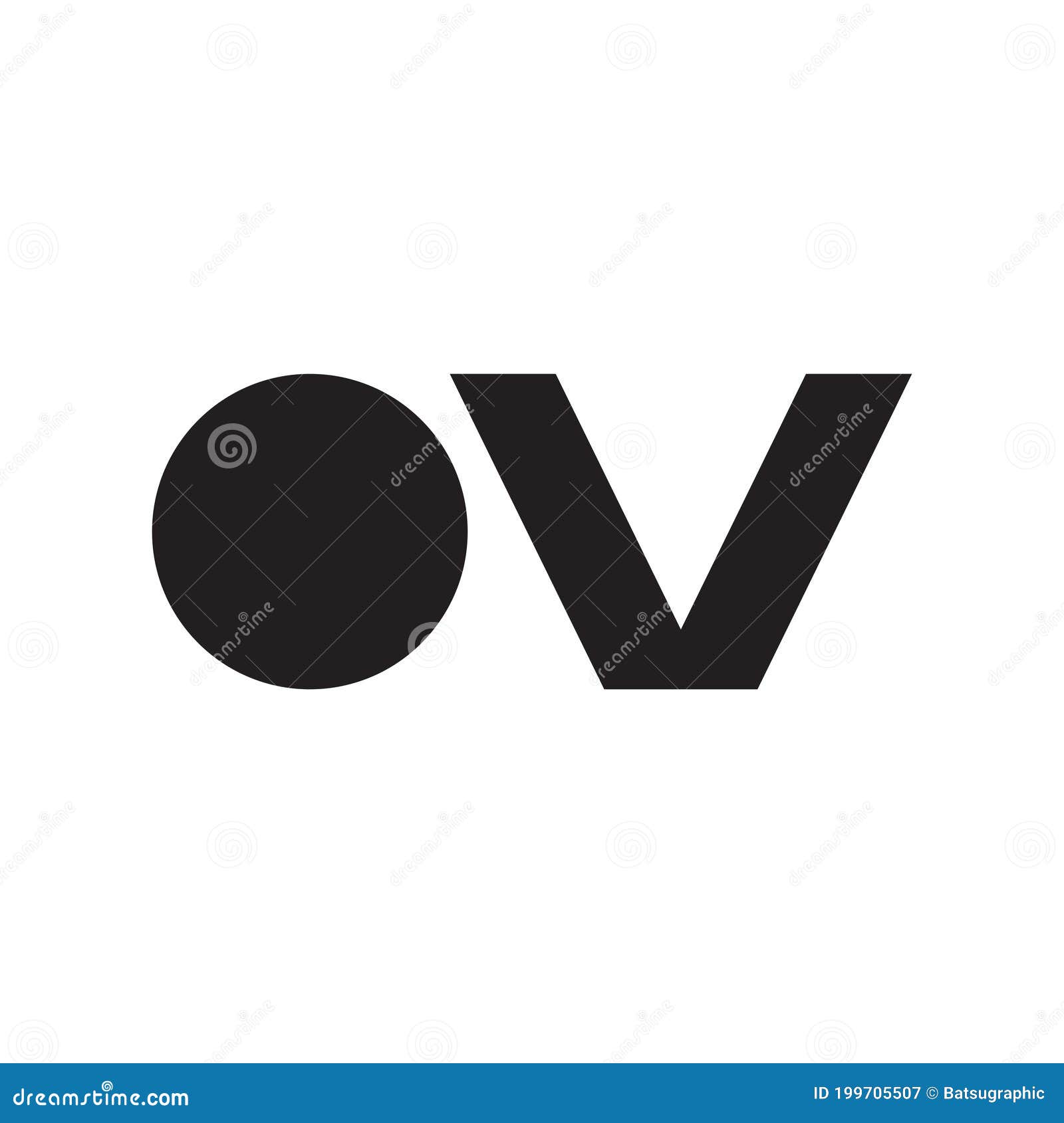 Ov Initial Letter Vector Logo Icon Stock Vector - Illustration of ...