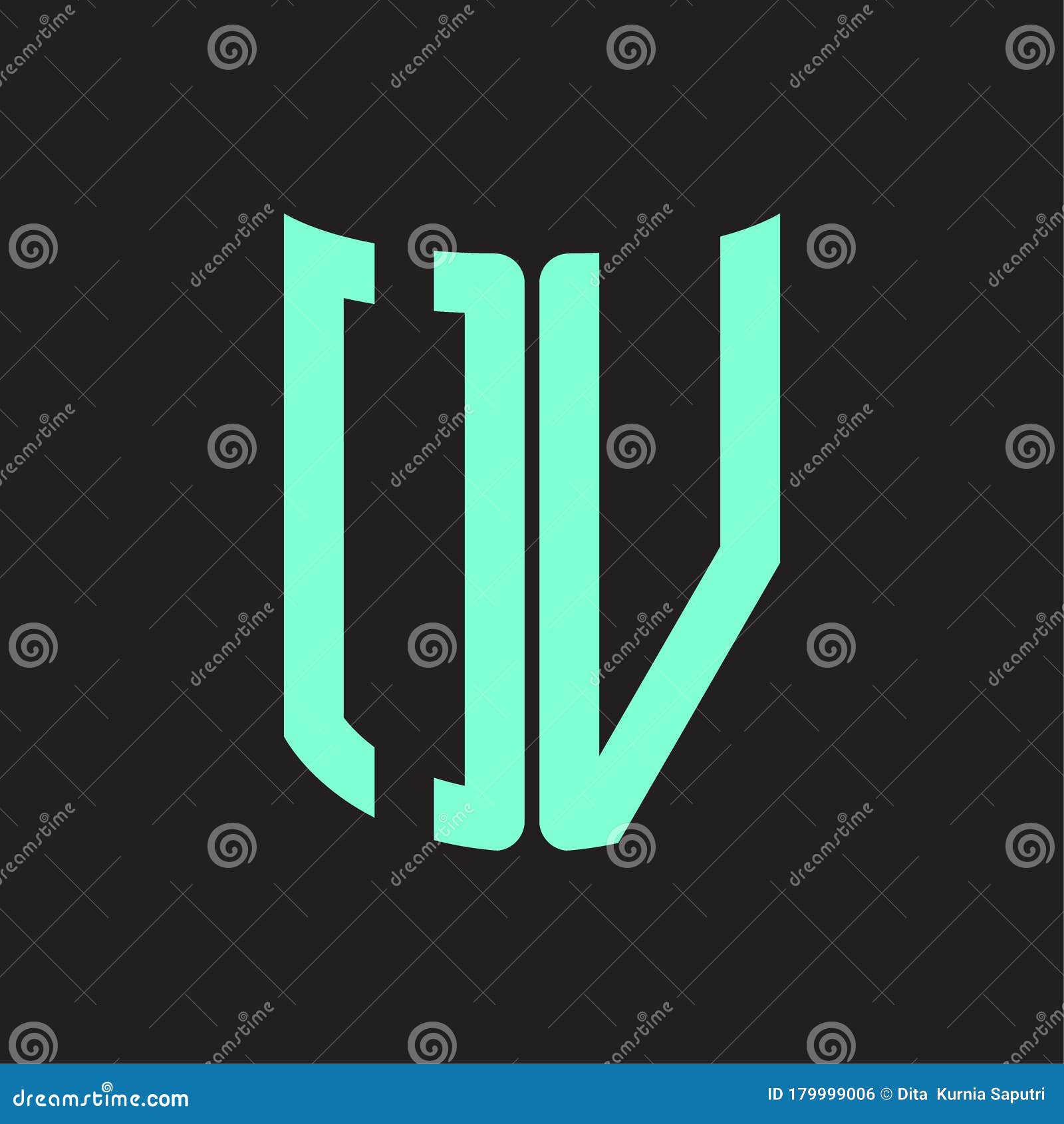 OV Logo Monogram with Ribbon Style Design Template Stock Vector ...