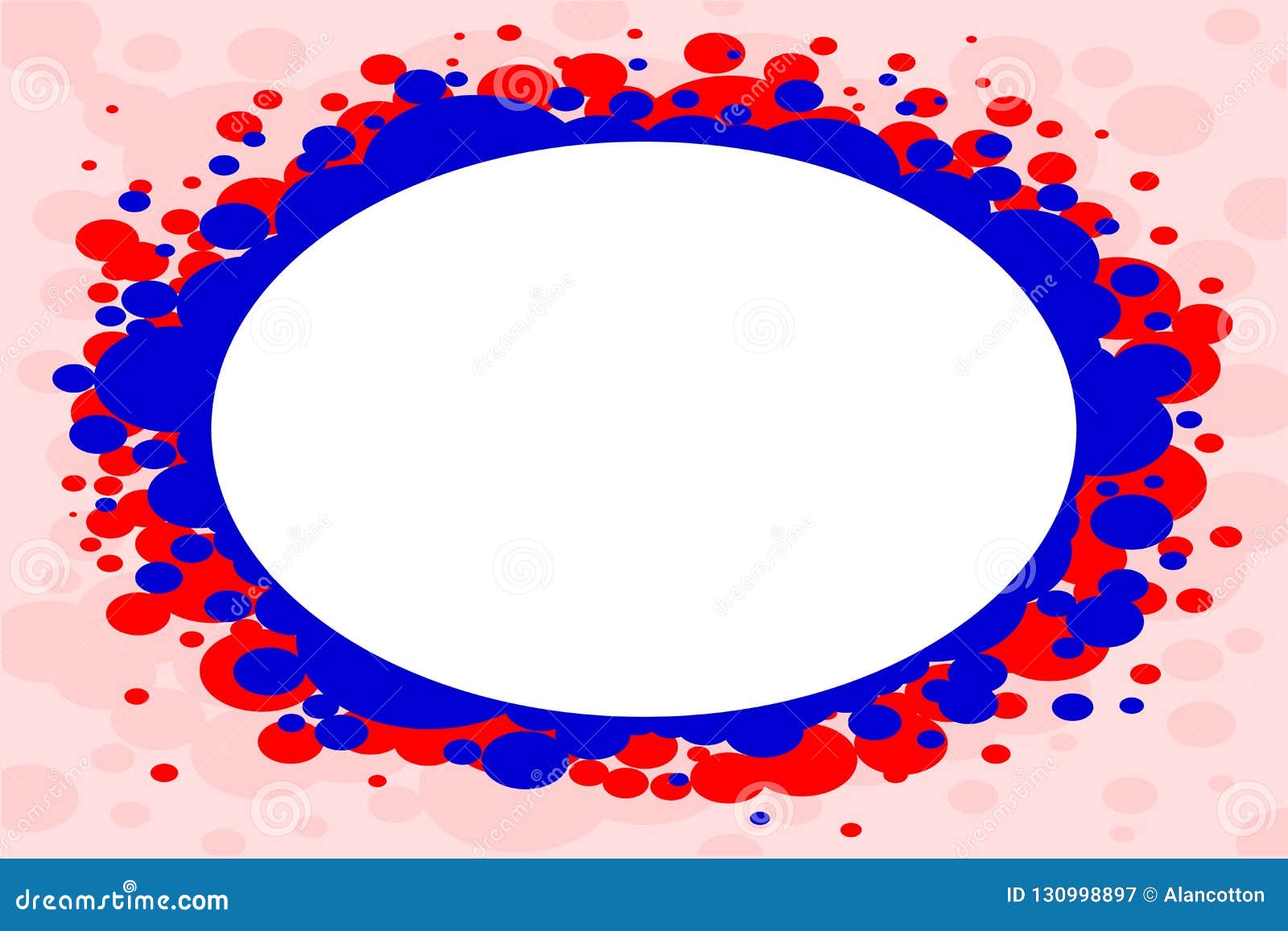 Abstract Oval Background stock illustration. Illustration of blue ...