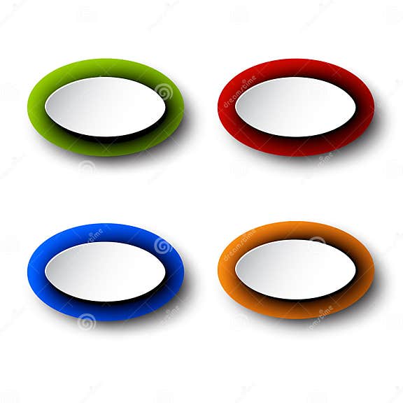 Oval banners stock vector. Illustration of banners, progress - 53466521