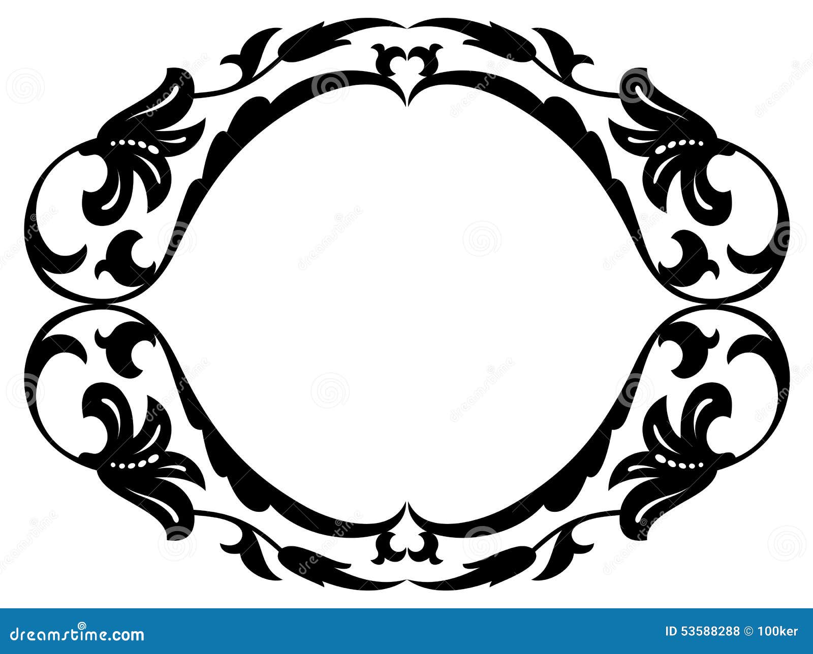 Vintage Oval Border