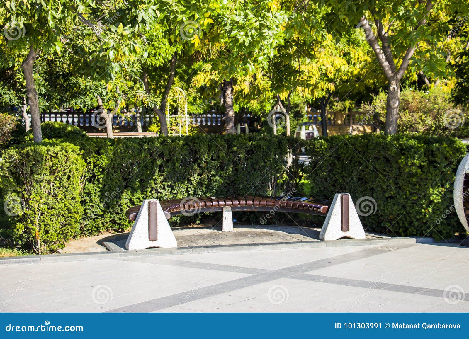Oval bench stock image. Image of oval, architecture - 101303991