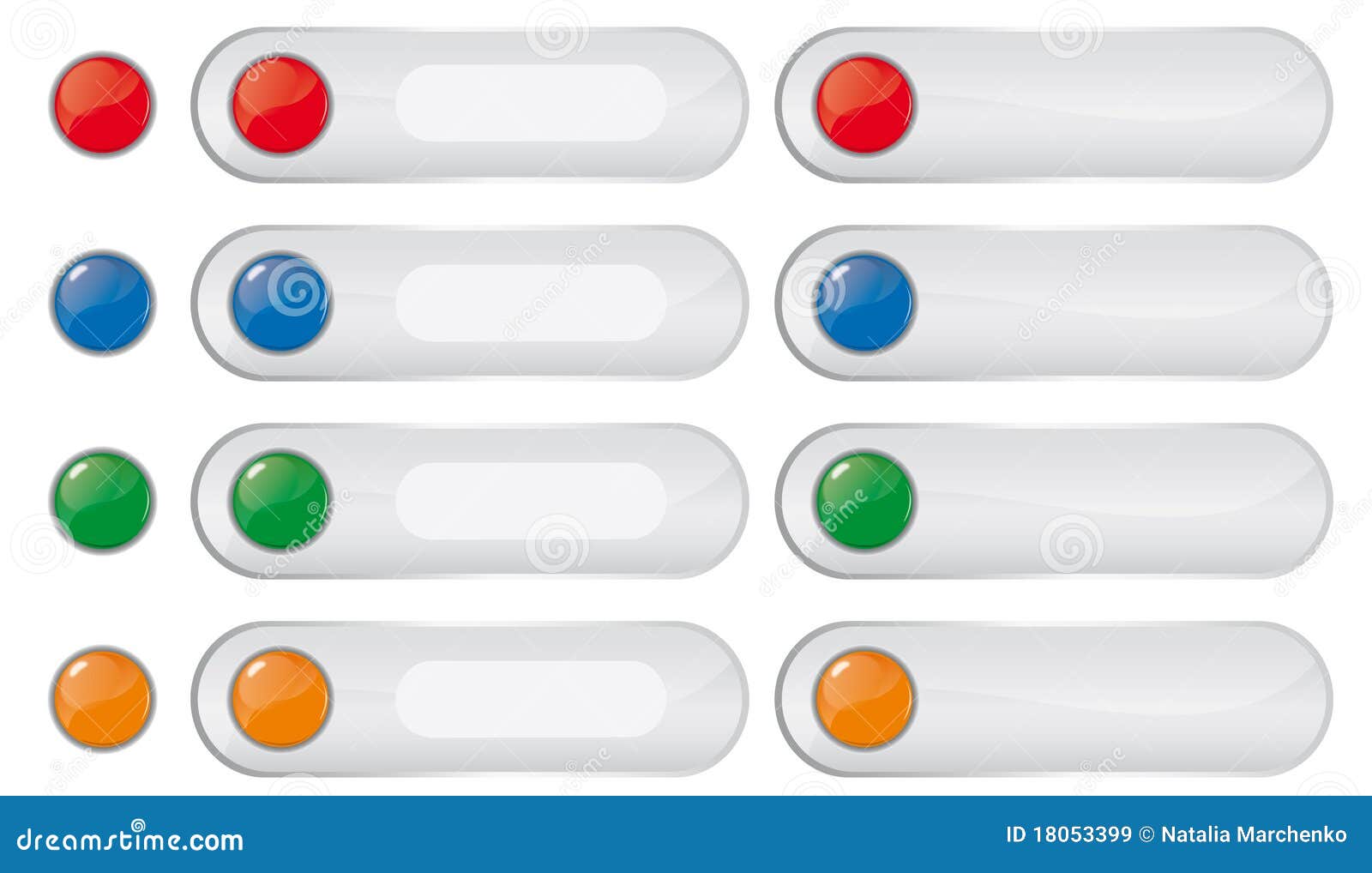 Oval buttons for web stock vector. Illustration of internet - 18053399