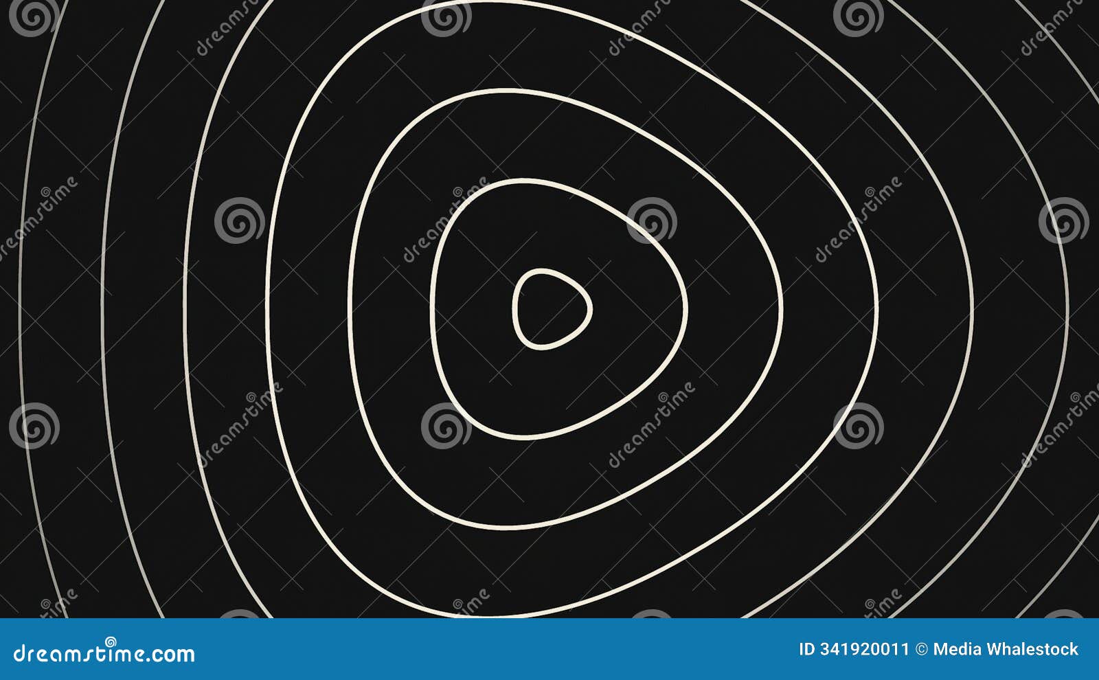 Oval Circles Move in Waves. Motion. Circles Move in Waves on Isolated ...