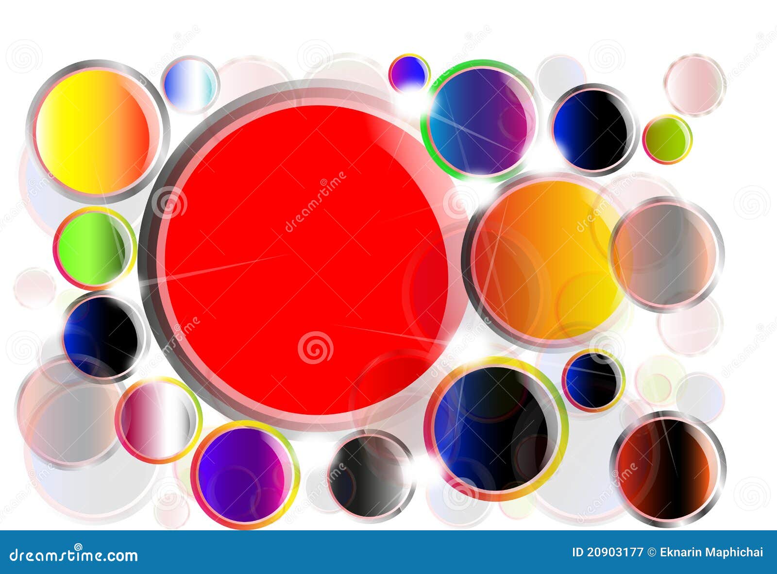 Oval and colorful abstract stock illustration. Illustration of black ...