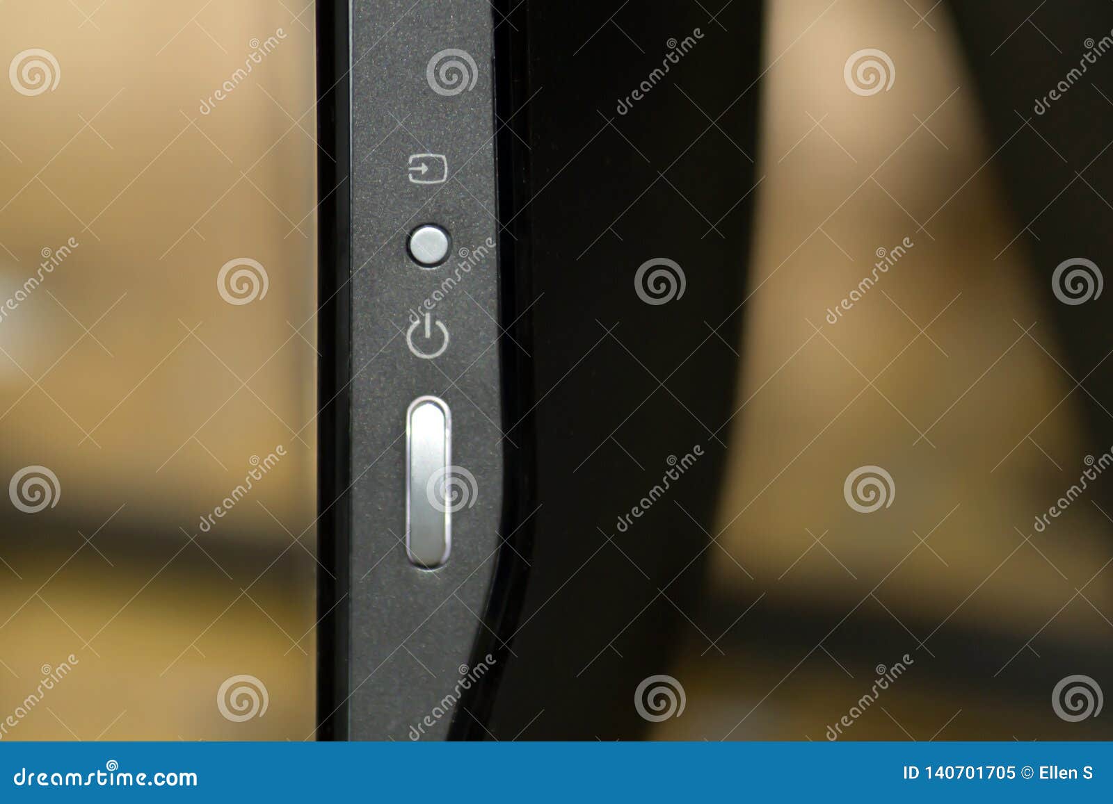 Oval Computer Power Button on the Side Panel Stock Image - Image of ...