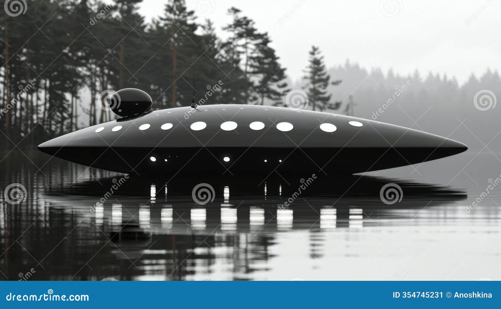 Oval form,ufo, poster stock illustration. Illustration of elegant ...