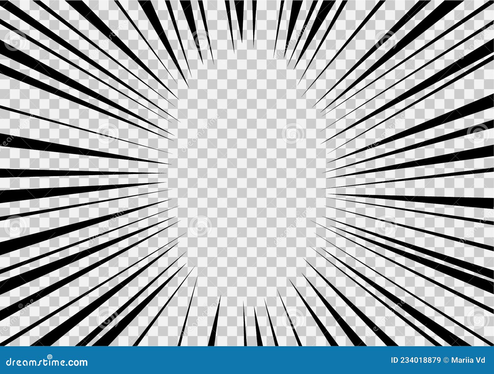 Oval Frame with Anime Line Transparent Effect. Retro Comic Manga ...