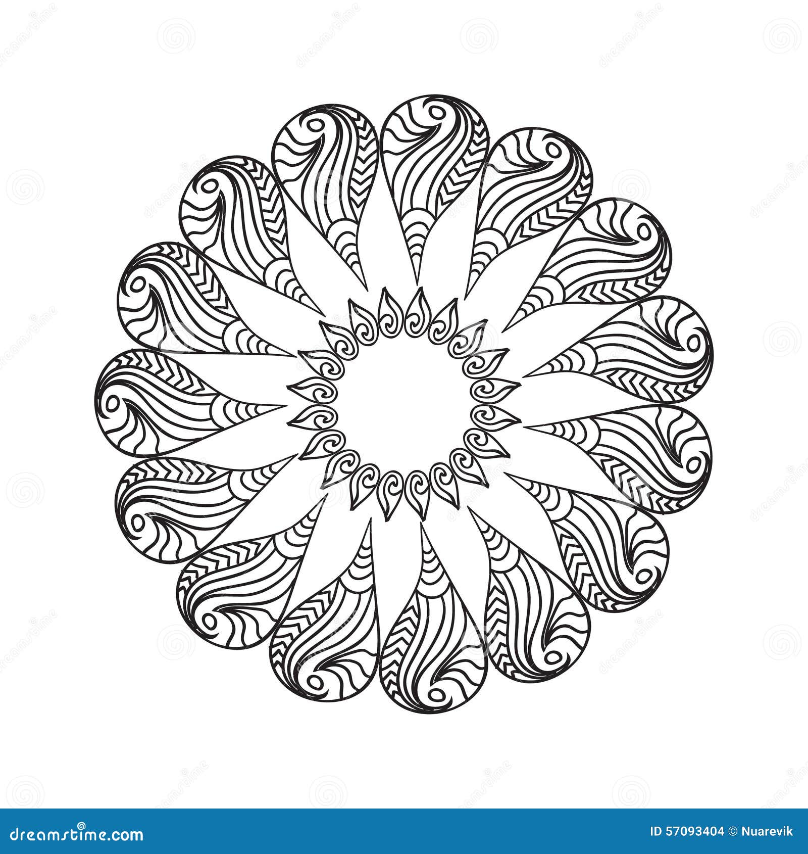 Oval Frame mandala stock illustration. Illustration of ornate - 57093404