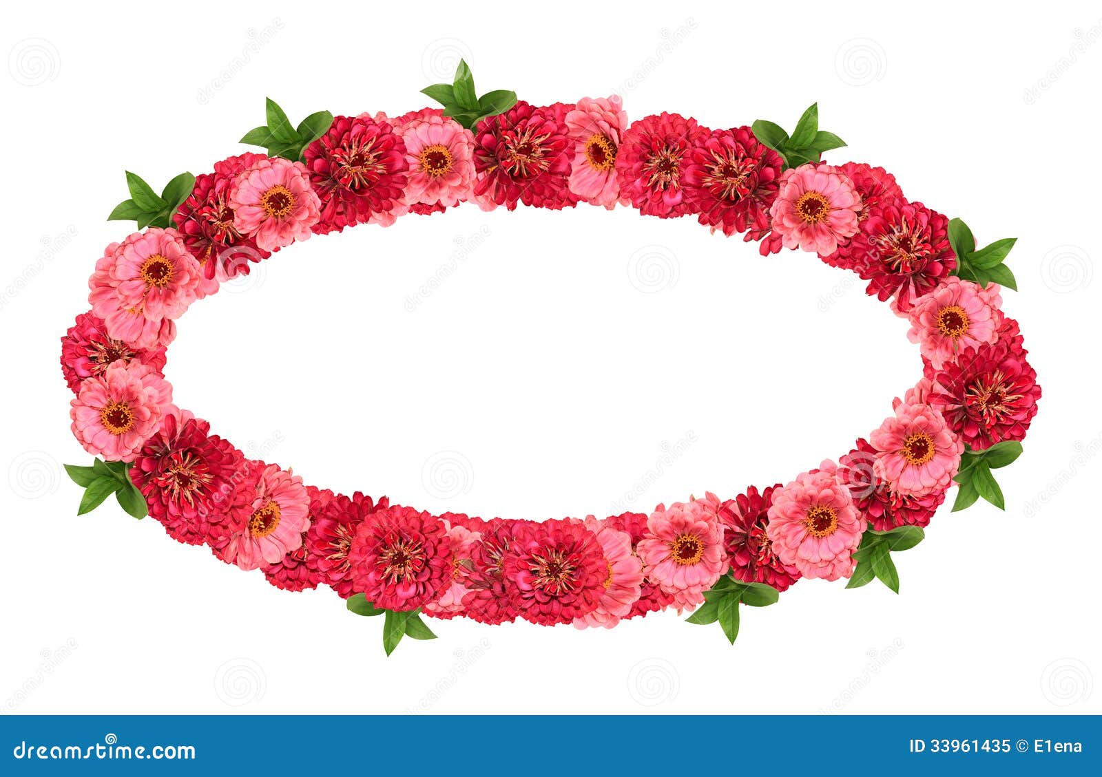 Oval Flower Frame