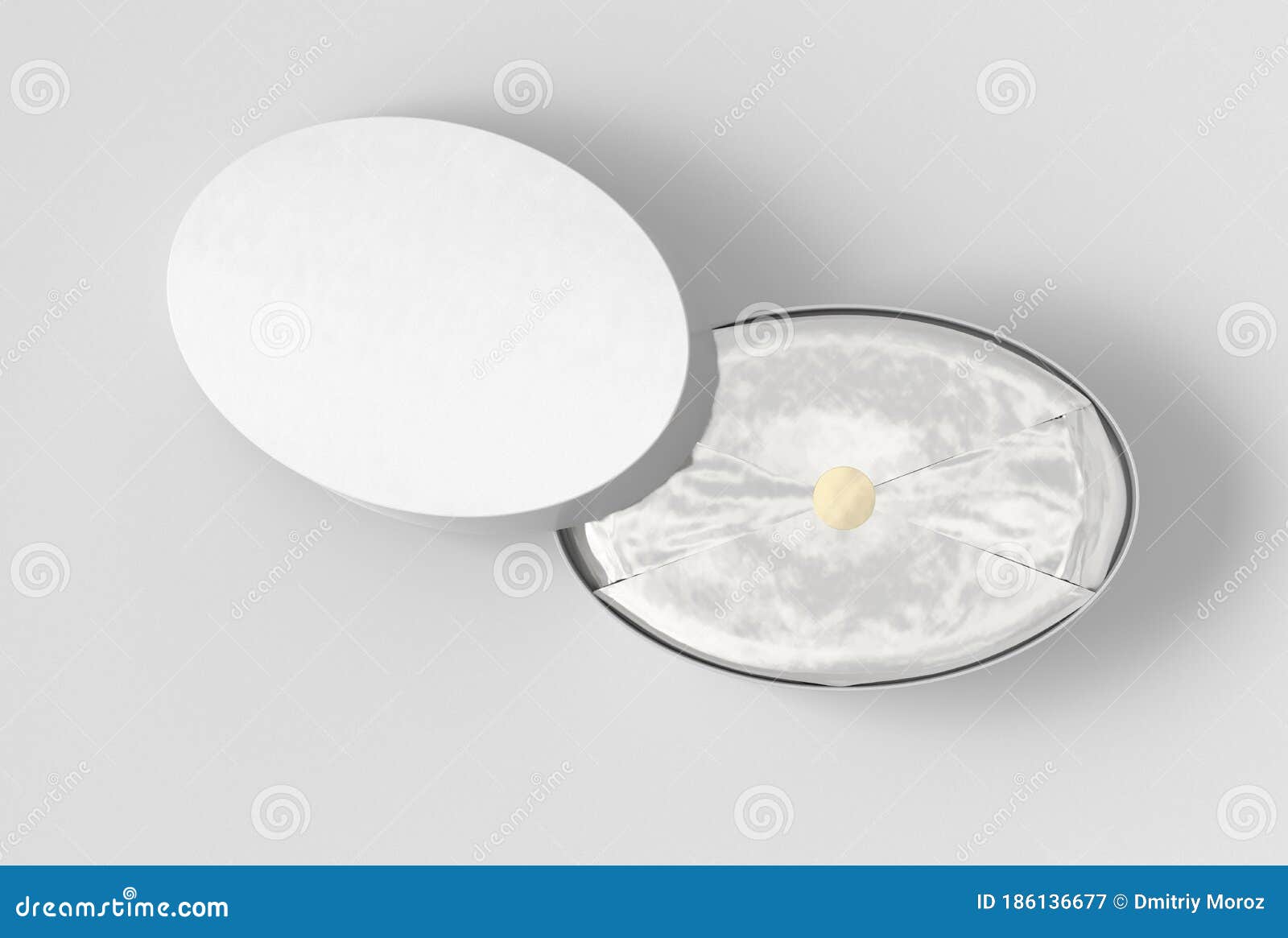 Oval gift box stock illustration. Illustration of anniversary - 186136677