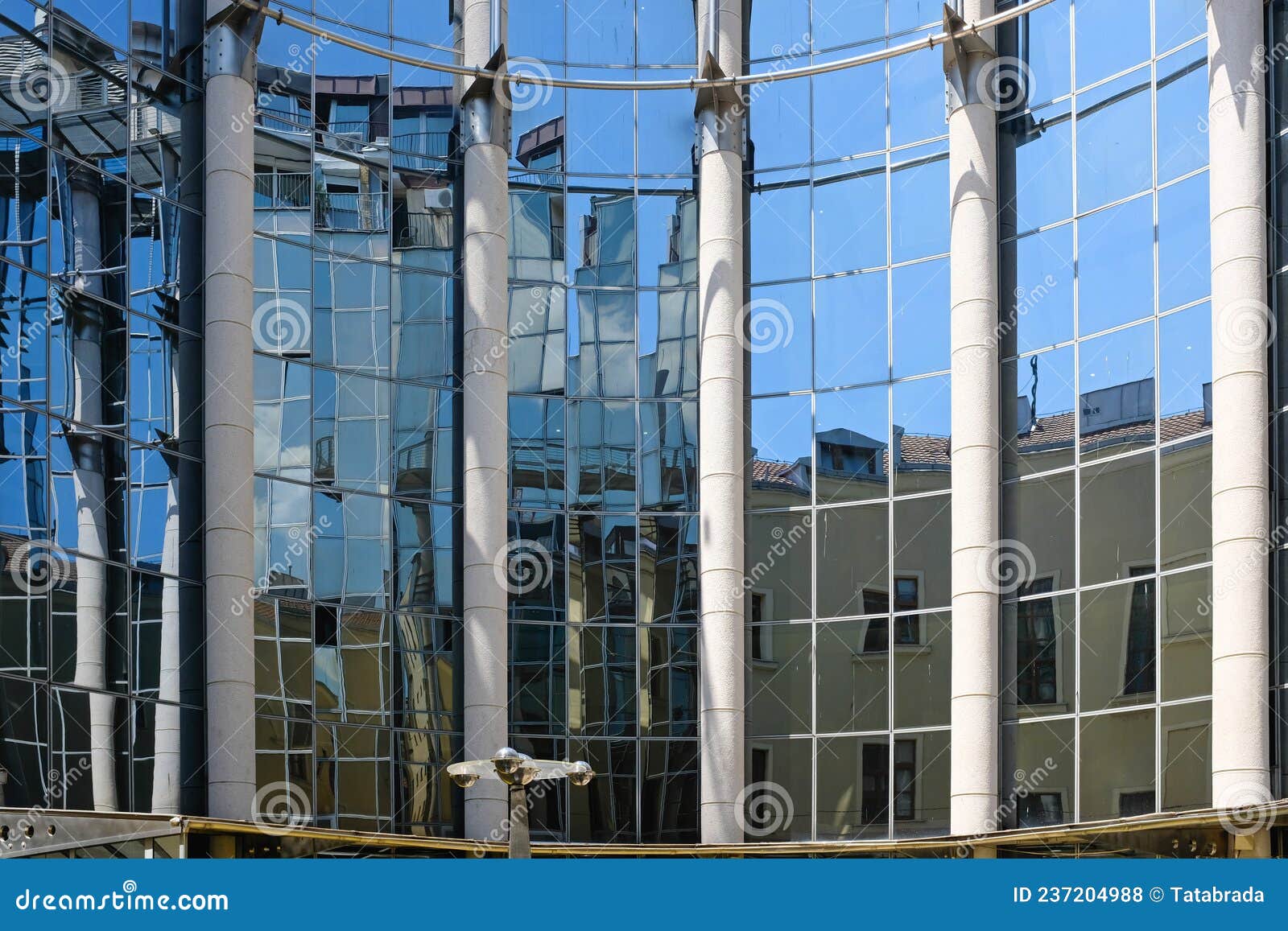 Oval glass building stock photo. Image of modern, reflections - 237204988