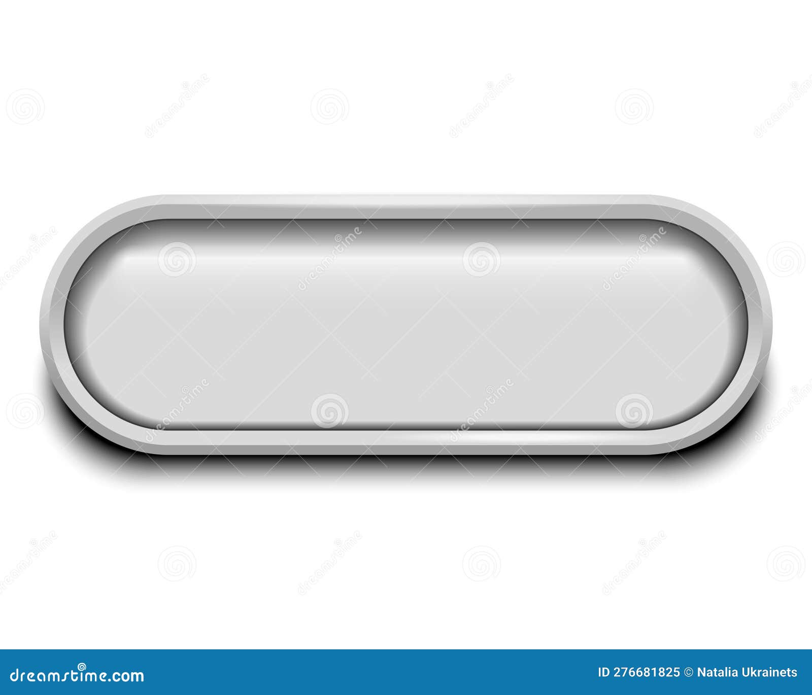 Oval glossy button stock vector. Illustration of oval - 276681825