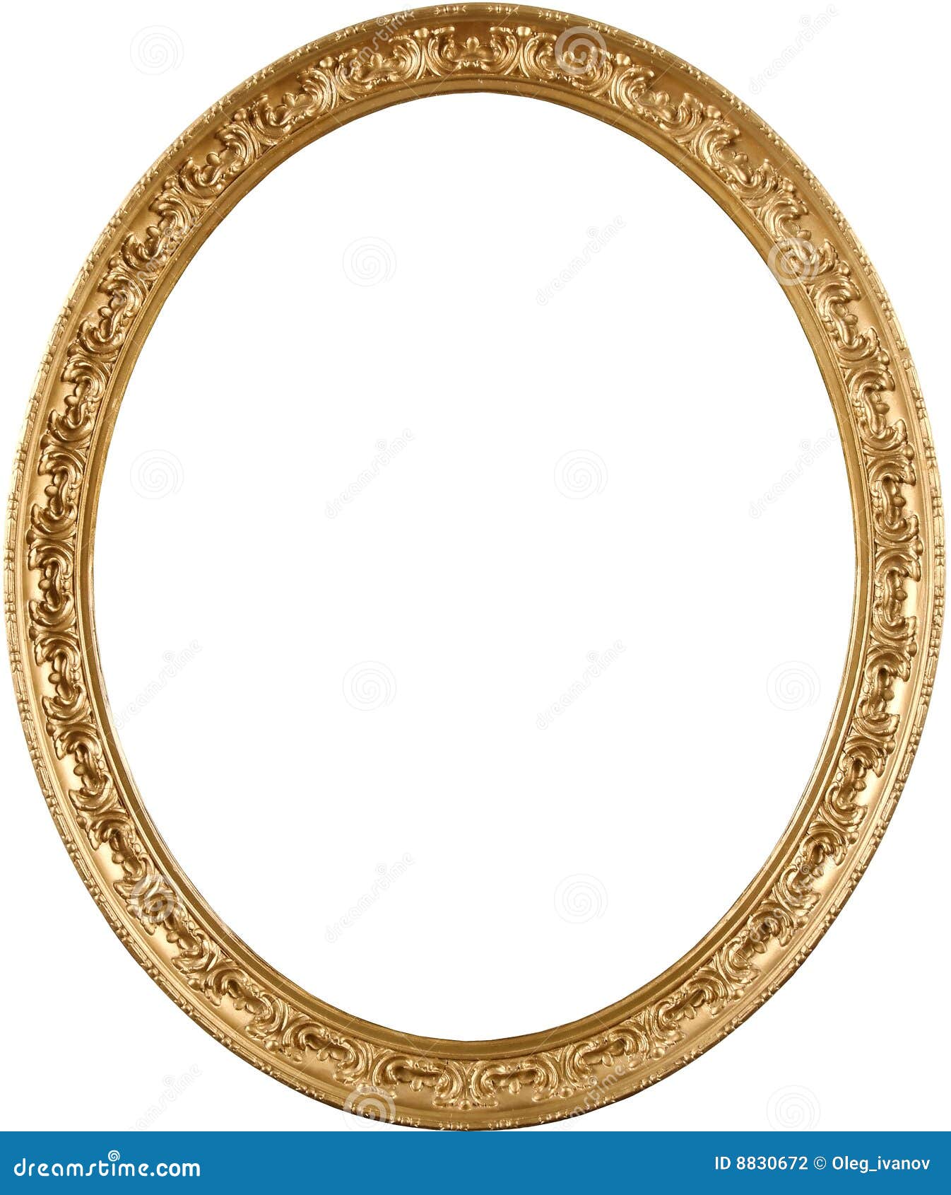 Gold Oval Frame