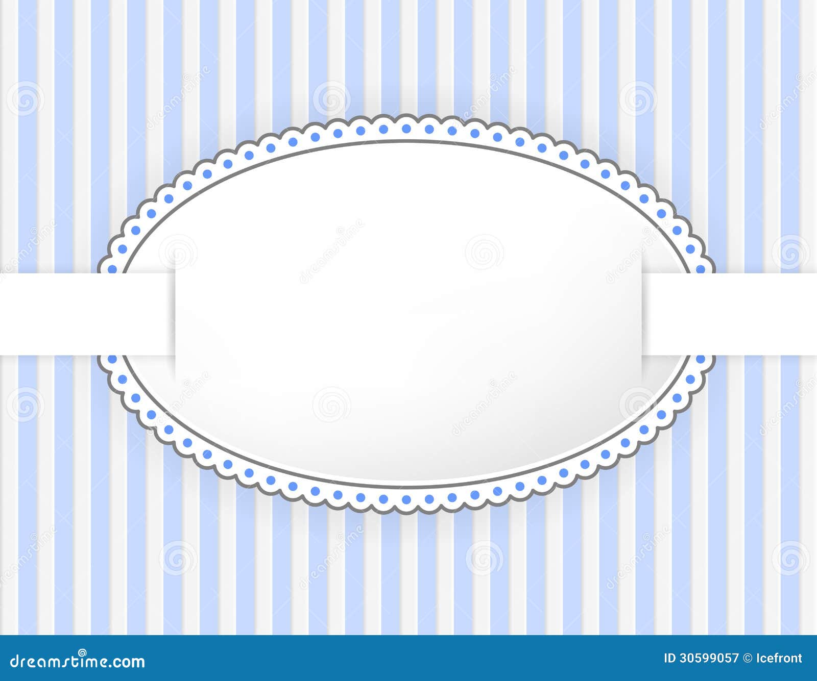 Oval Label with Dotted Frame Stock Vector - Illustration of ornamental ...