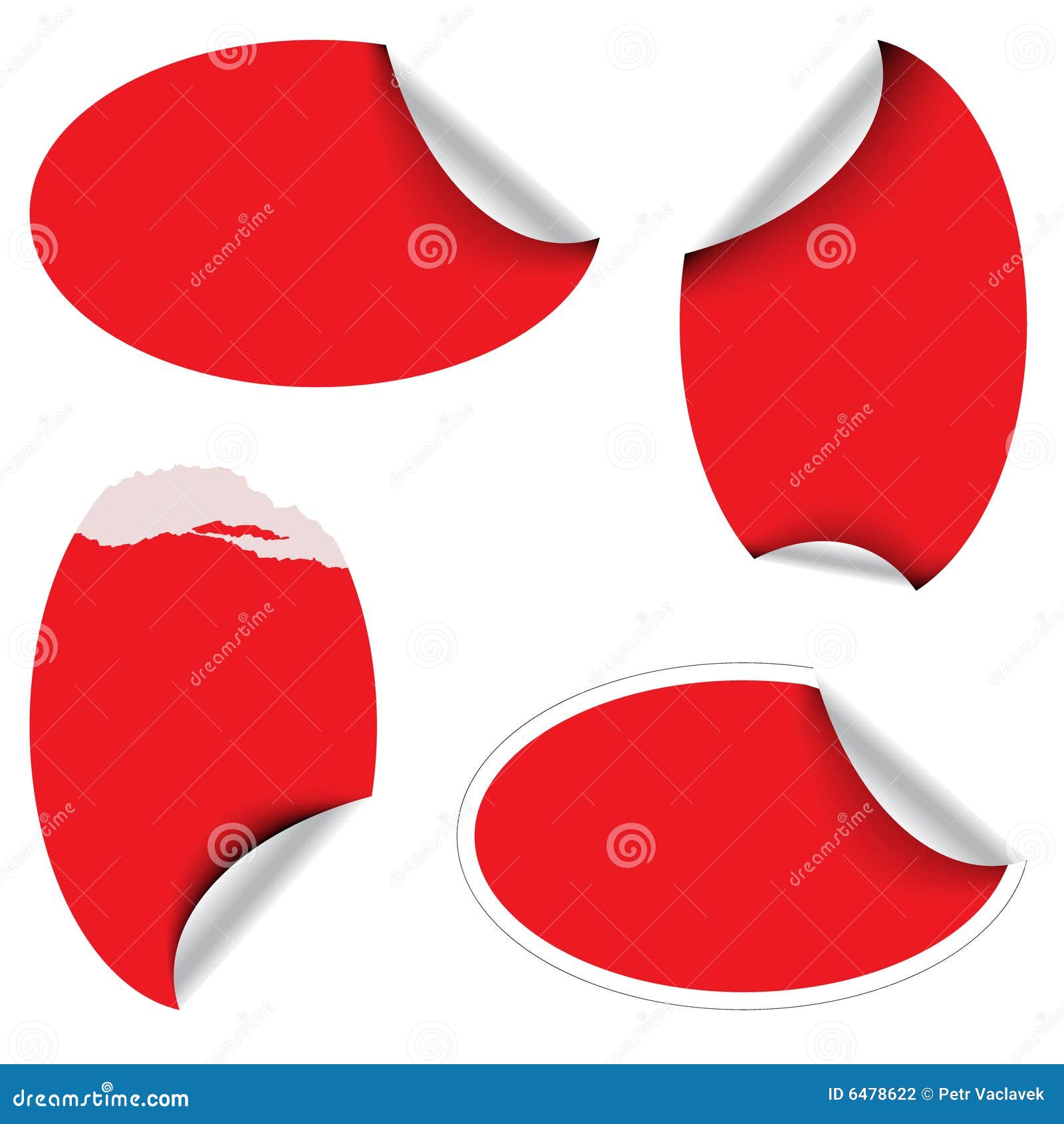Oval labels and stickers stock vector. Illustration of label - 6478622