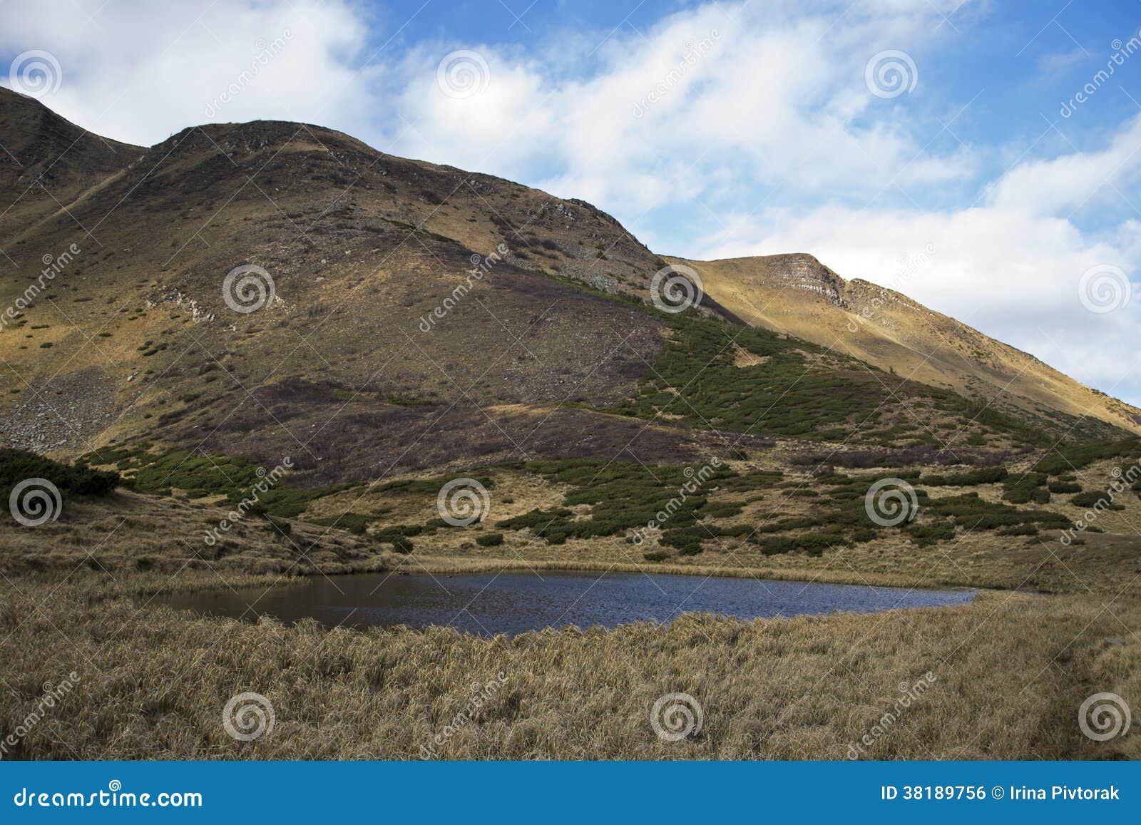 Oval lake at the foot stock photo. Image of landscape - 38189756