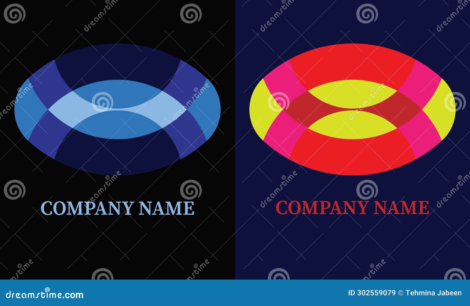 Oval Logos, Tech Logos, Creative Mind Logo, Stock Vector - Illustration ...