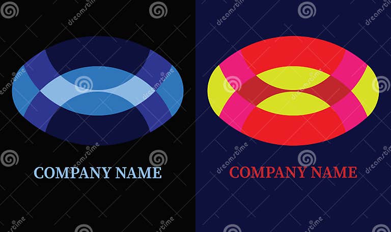 Oval Logos, Tech Logos, Creative Mind Logo, Stock Vector - Illustration ...
