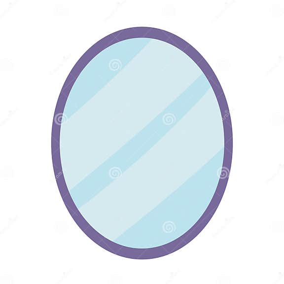 Oval mirror icon stock vector. Illustration of reflection - 288575190
