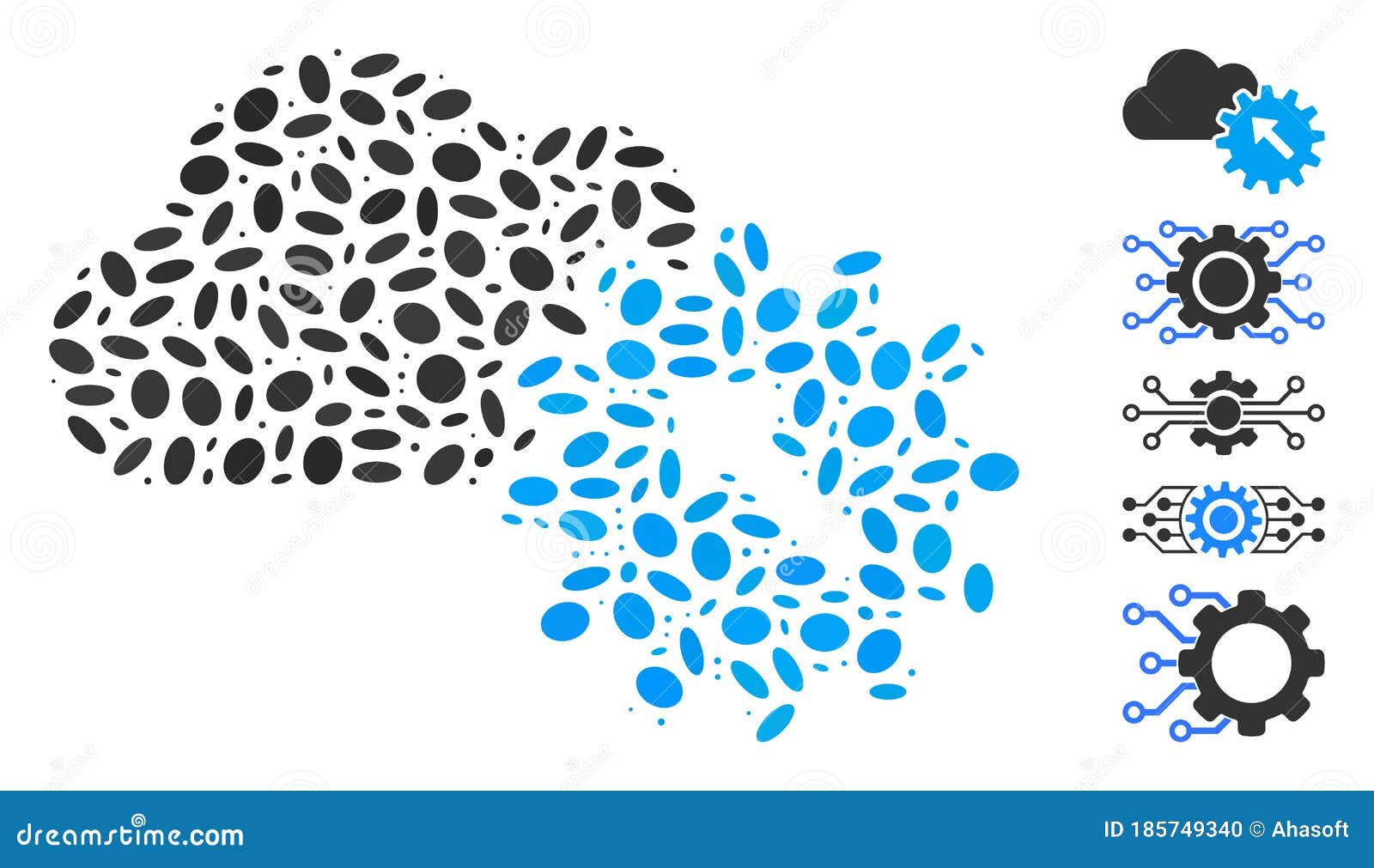 Oval Mosaic Integration stock illustration. Illustration of organized ... Oval Mosaic Integration stock illustration. Illustration of organized ...