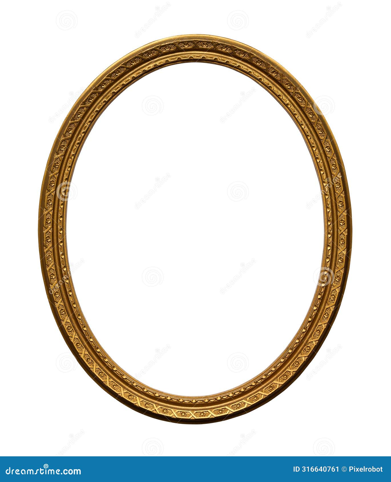 Oval Ornate Gold Frame stock image. Image of oval, view - 316640761